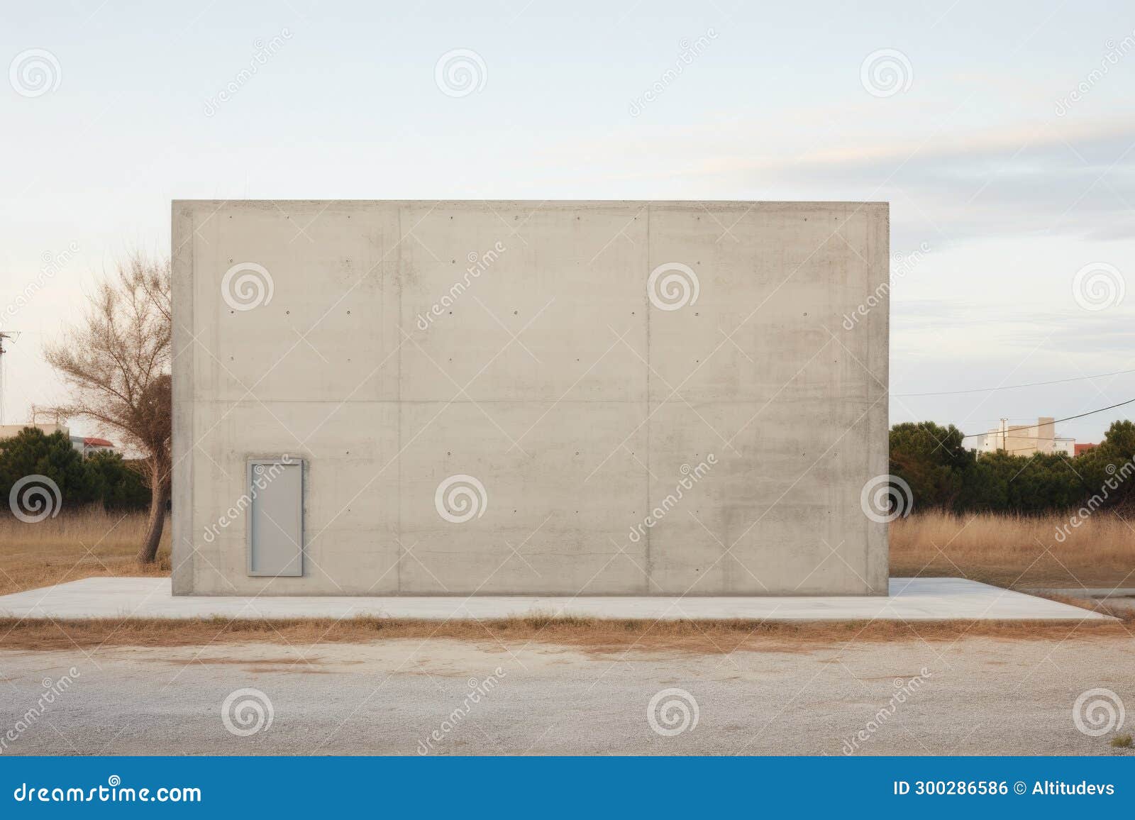Rectangular Concrete Slab Isolated On White Background Stock Image ...