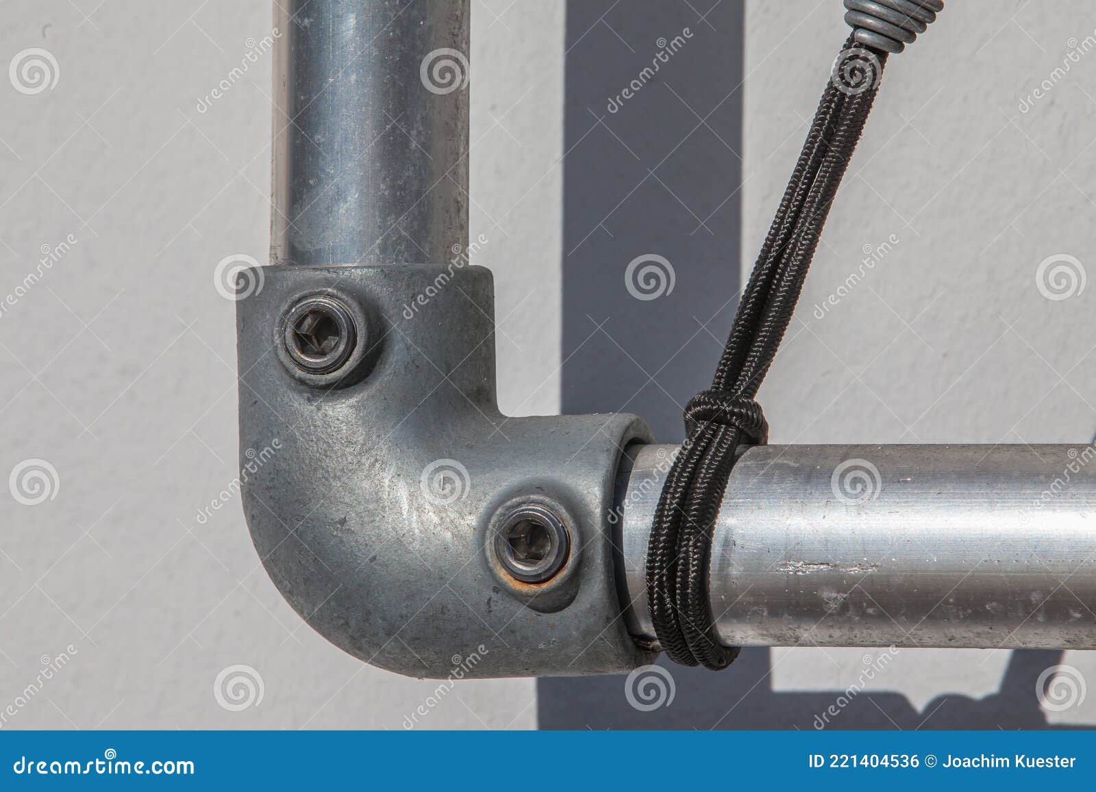 Rectangular Connector of Two Steel Tubes Stock Photo - Image of ...