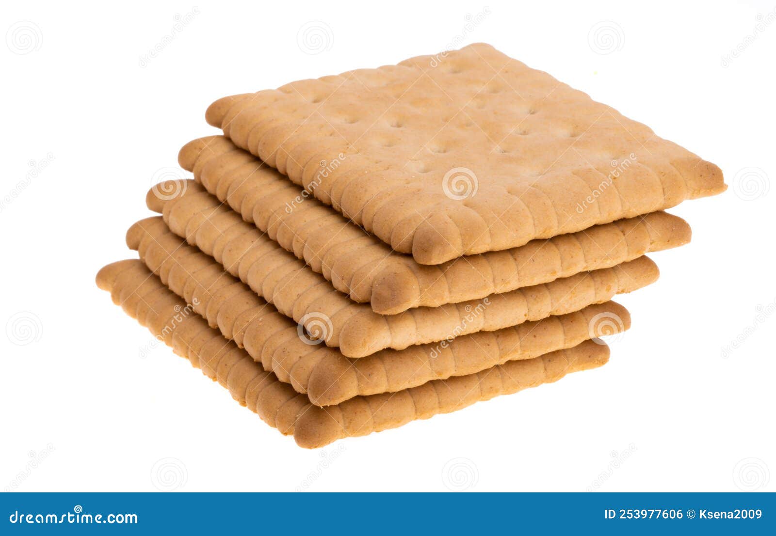 Rectangular Cookies Isolated Stock Photo - Image of meal, product ...