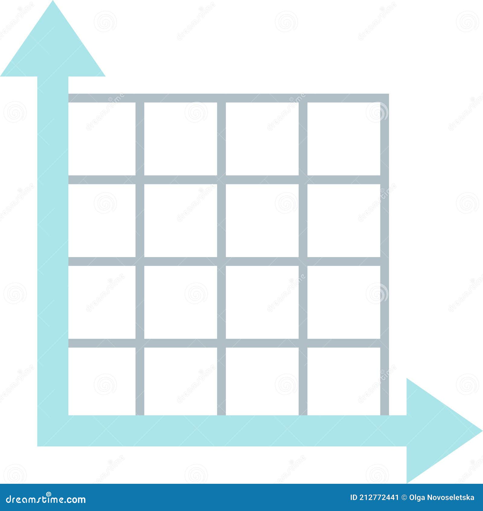 Rectangular Coordinate Systems and Graphs. Flat Vector Illustration ...