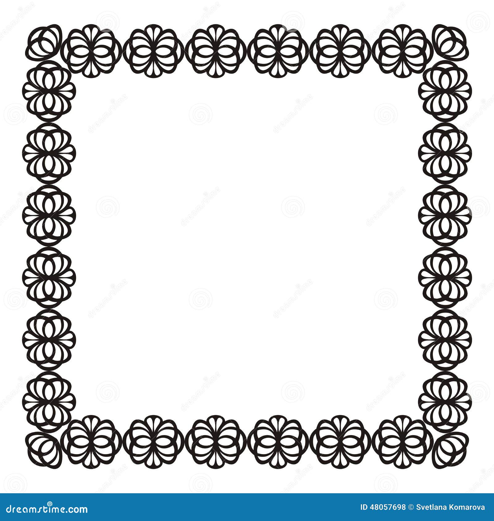 Rectangular Decorative Frame. Stock Illustration - Illustration of ...