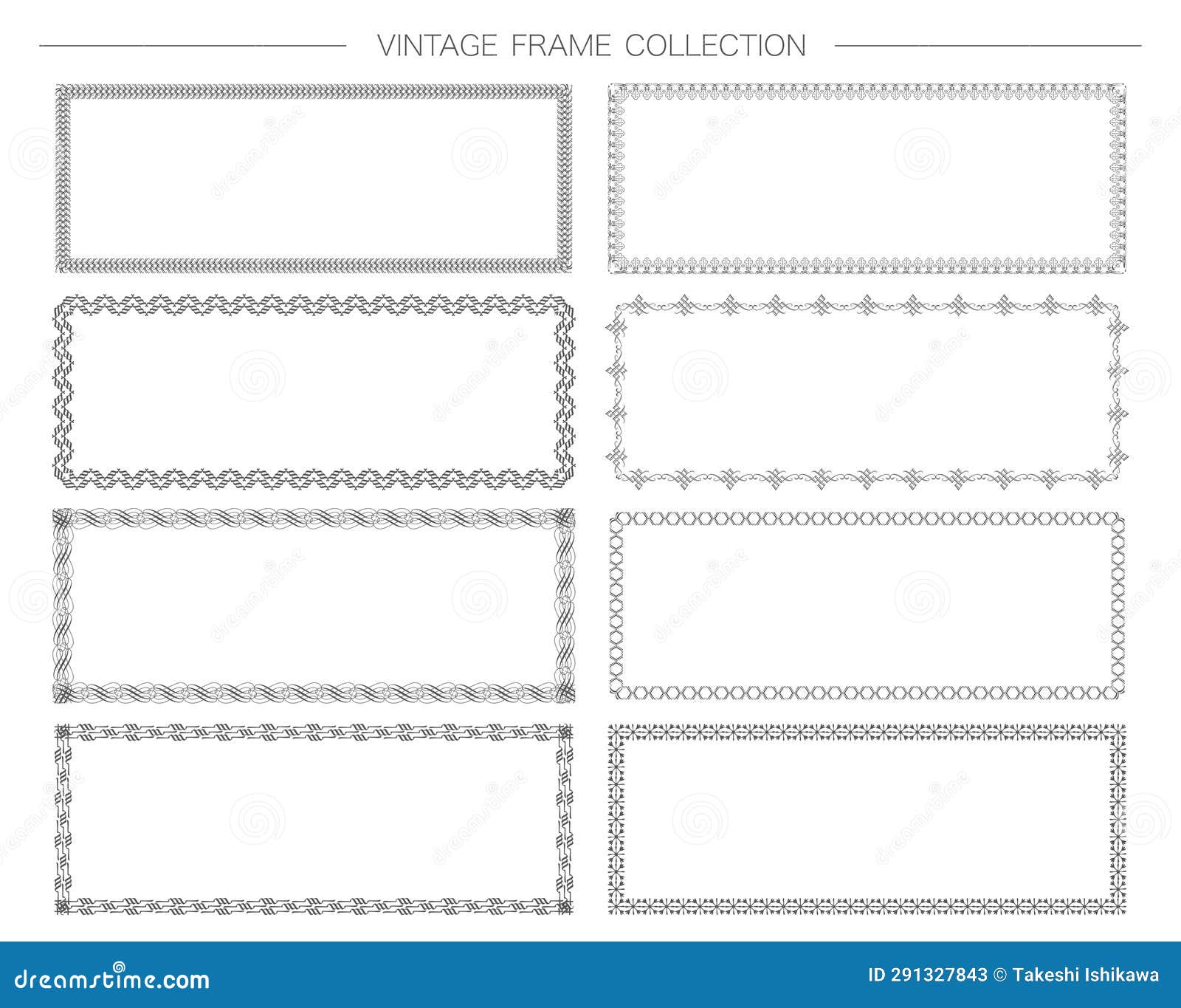 Rectangular Decorative Frame Vector Illustration | CartoonDealer.com ...