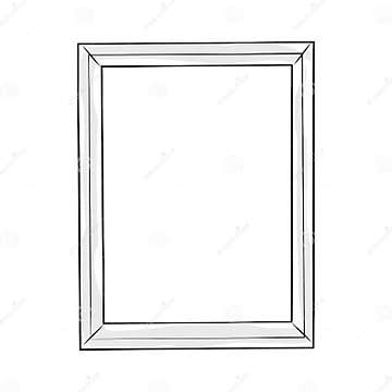 Rectangular Doodle Line Art Frame Vector Stock Vector - Illustration of ...