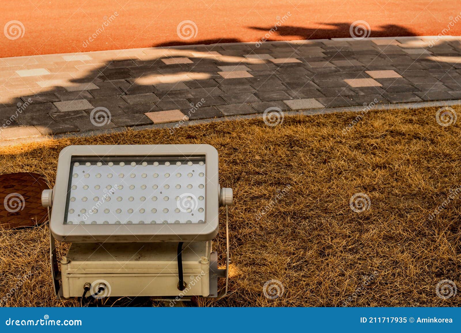 Rectangular Electric LED Flood Light Stock Image - Image of display ...