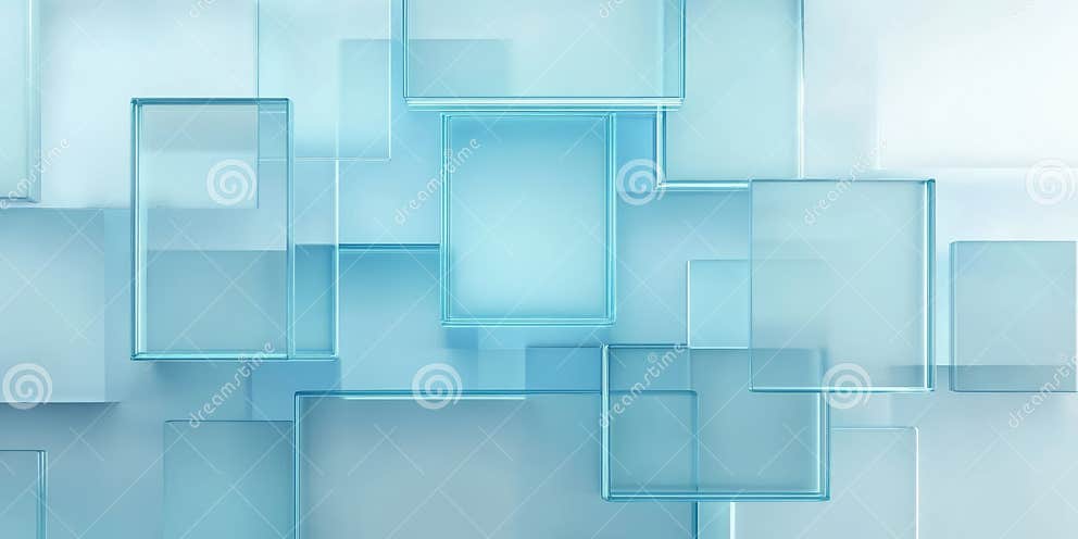 Rectangular Elements Made of Frosted Glass Stock Photo - Image of blank ...