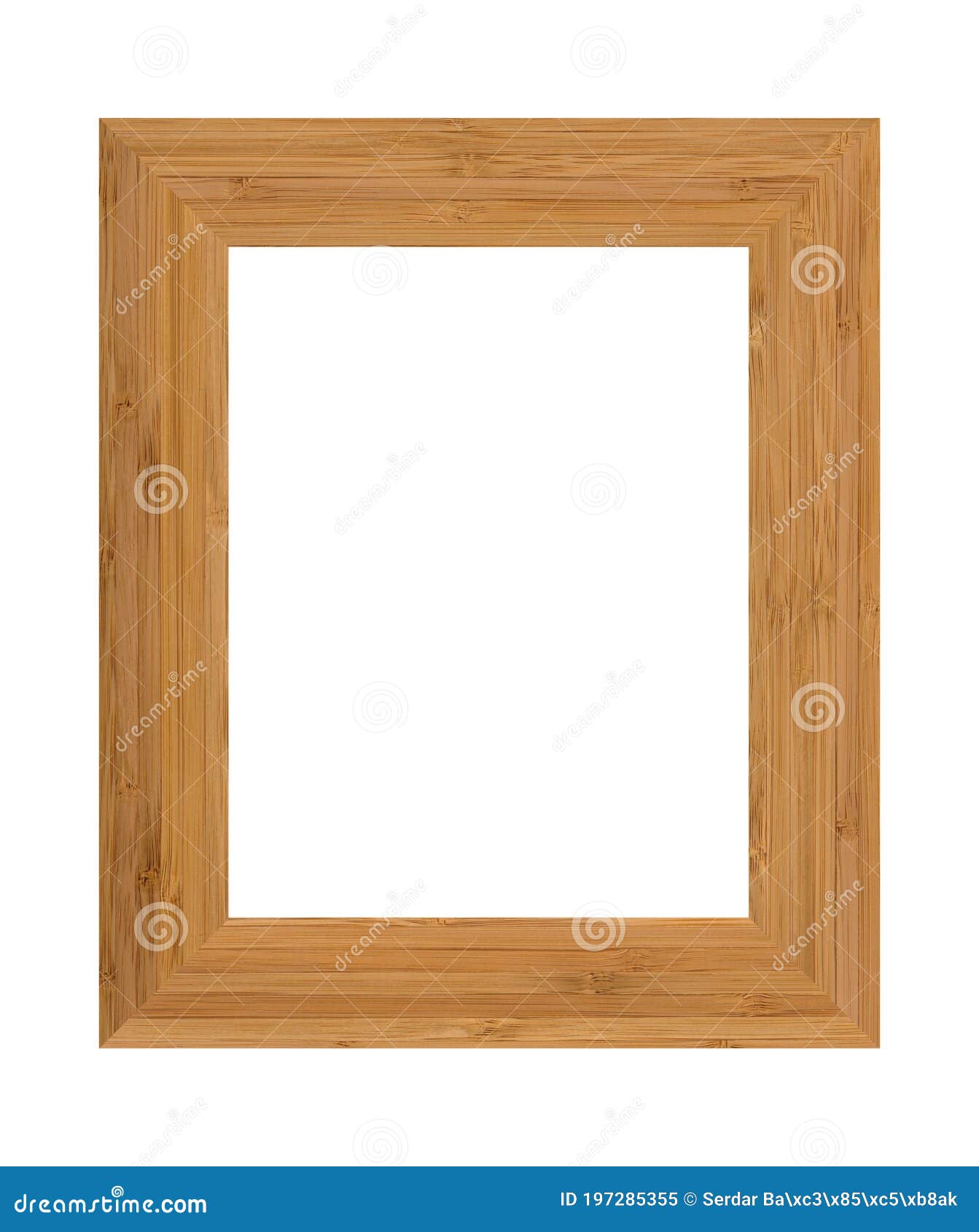 Rectangular Empty Wooden And Gold Gilded Ornamental Frame Royalty-Free ...