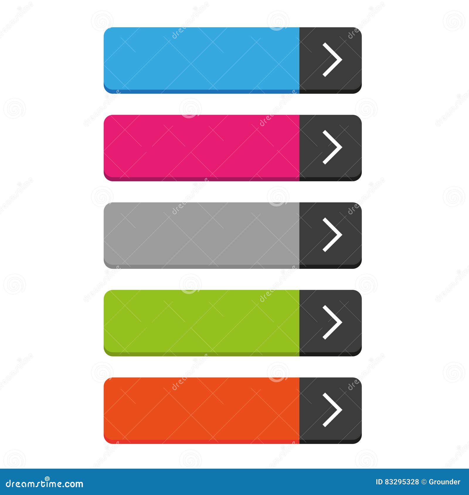 Rectangular Empty Buttons Vector Stock Vector - Illustration of ...