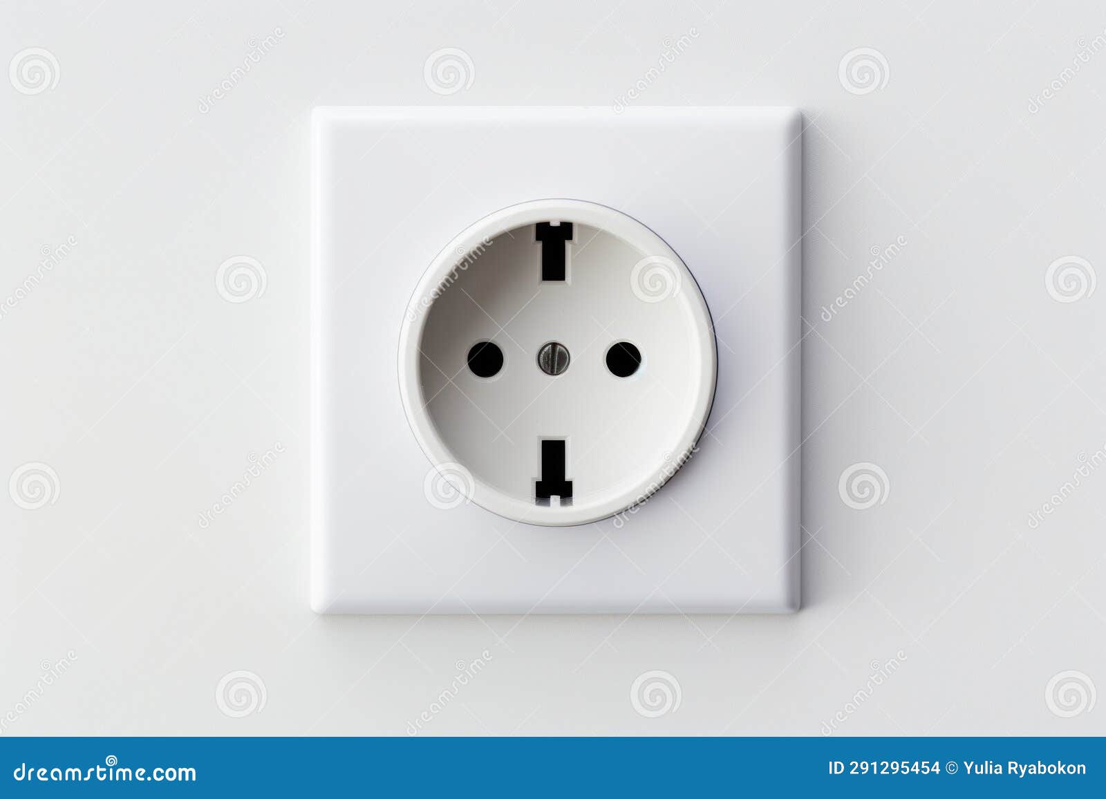 Rectangular European Socket Wall. Generate Ai Stock Illustration ...