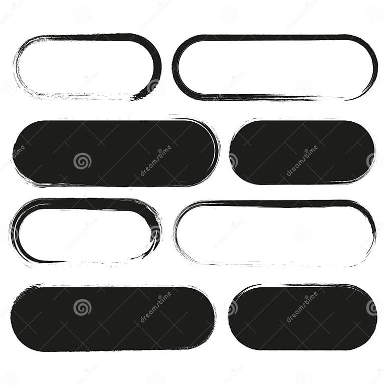 Rectangular Exclusive Figures. Long Vertical Frames. Brush Rectangles ...