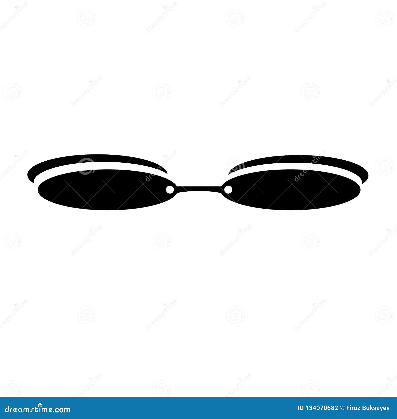 Rectangular Eyeglass Frame Icon Vector Sign and Symbol Isolated on ...