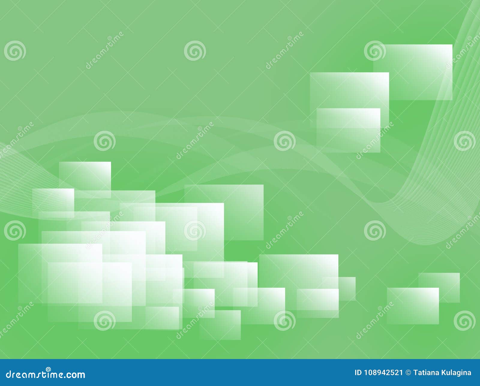 Rectangles on a Green Background Stock Illustration - Illustration of ...