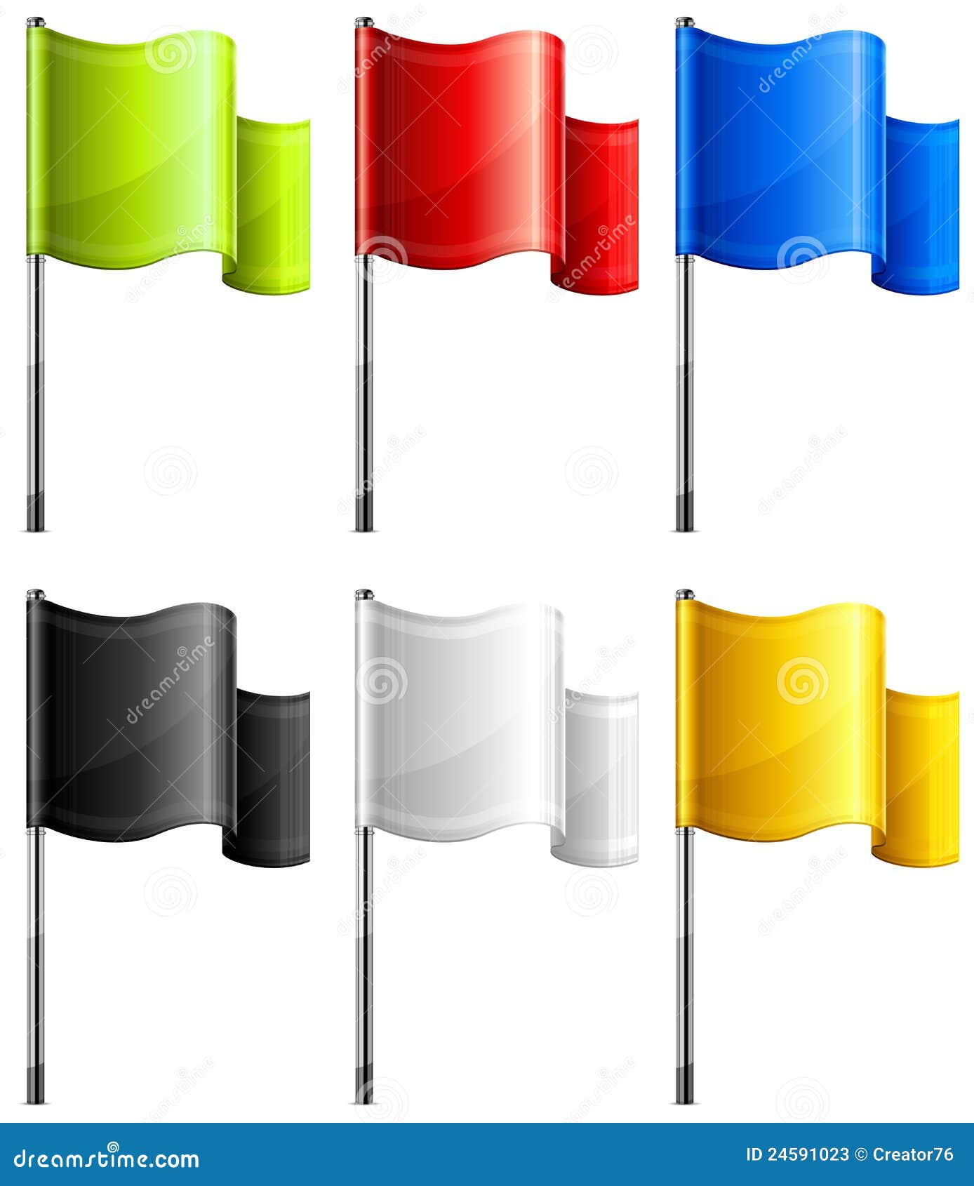 Rectangular flags stock vector. Illustration of rectangular - 24591023