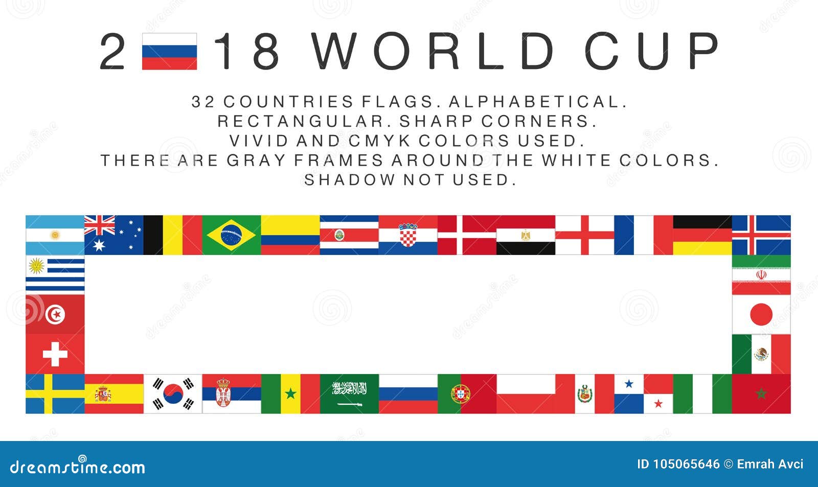 Rectangular Flags of 2018 World Cup Countries Editorial Photo ...