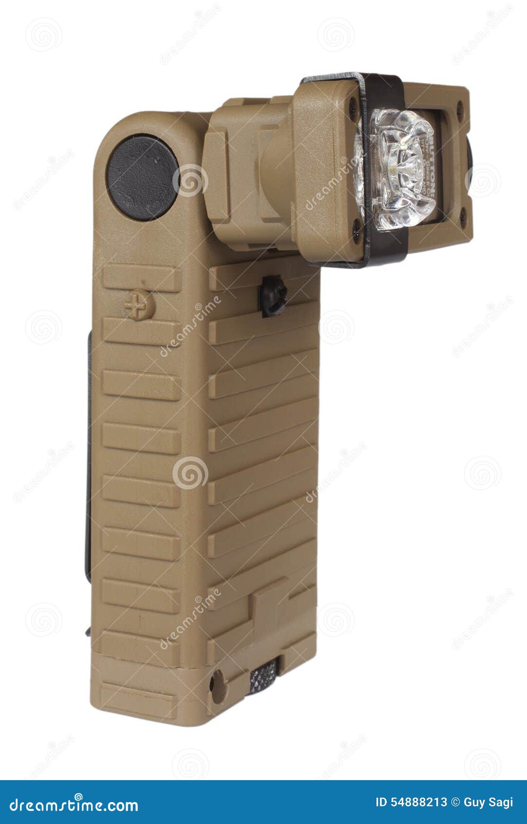 Rectangular flashlight stock image. Image of isolated - 54888213