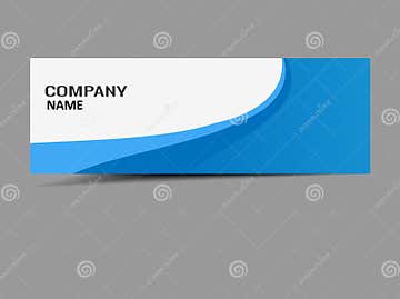 Rectangular Flyer with Blue Waves, Abstract Business Banner Background ...