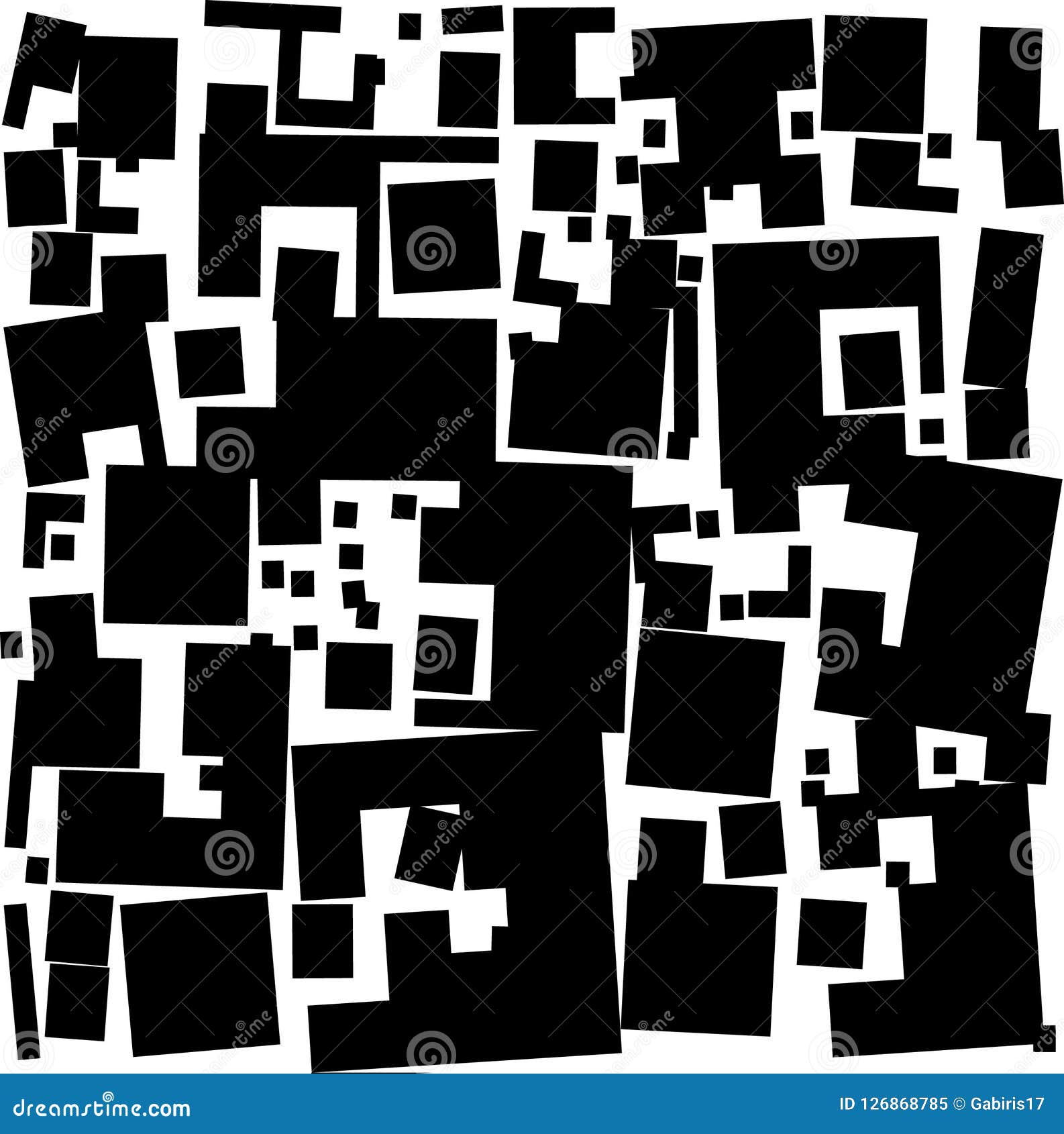 Computer Generated Loose Fitting, Rectangular Pieces Based Abstract ...