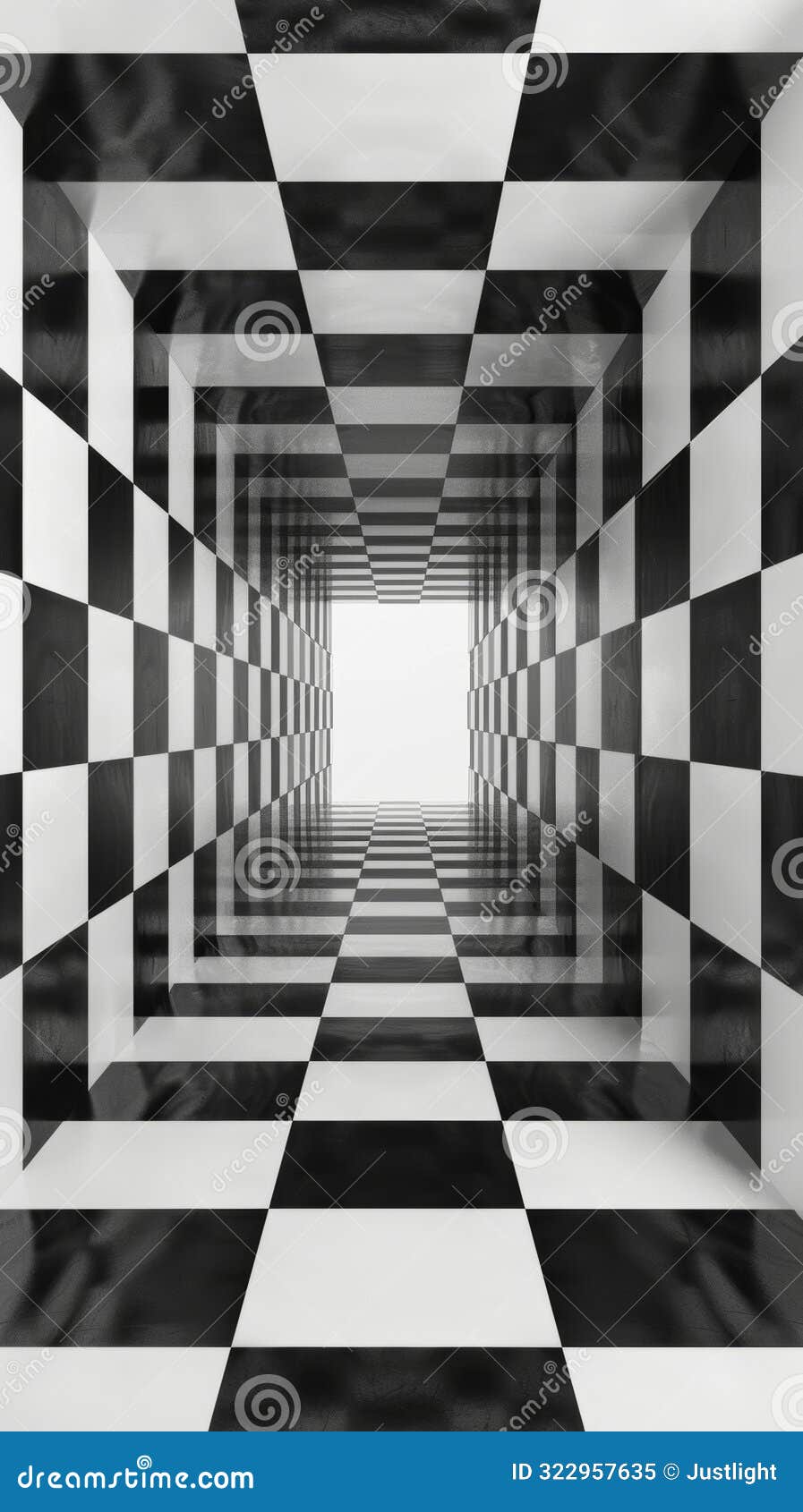 A Rectangular Frame with a Checkerboard Pattern in Shades of Black and ...