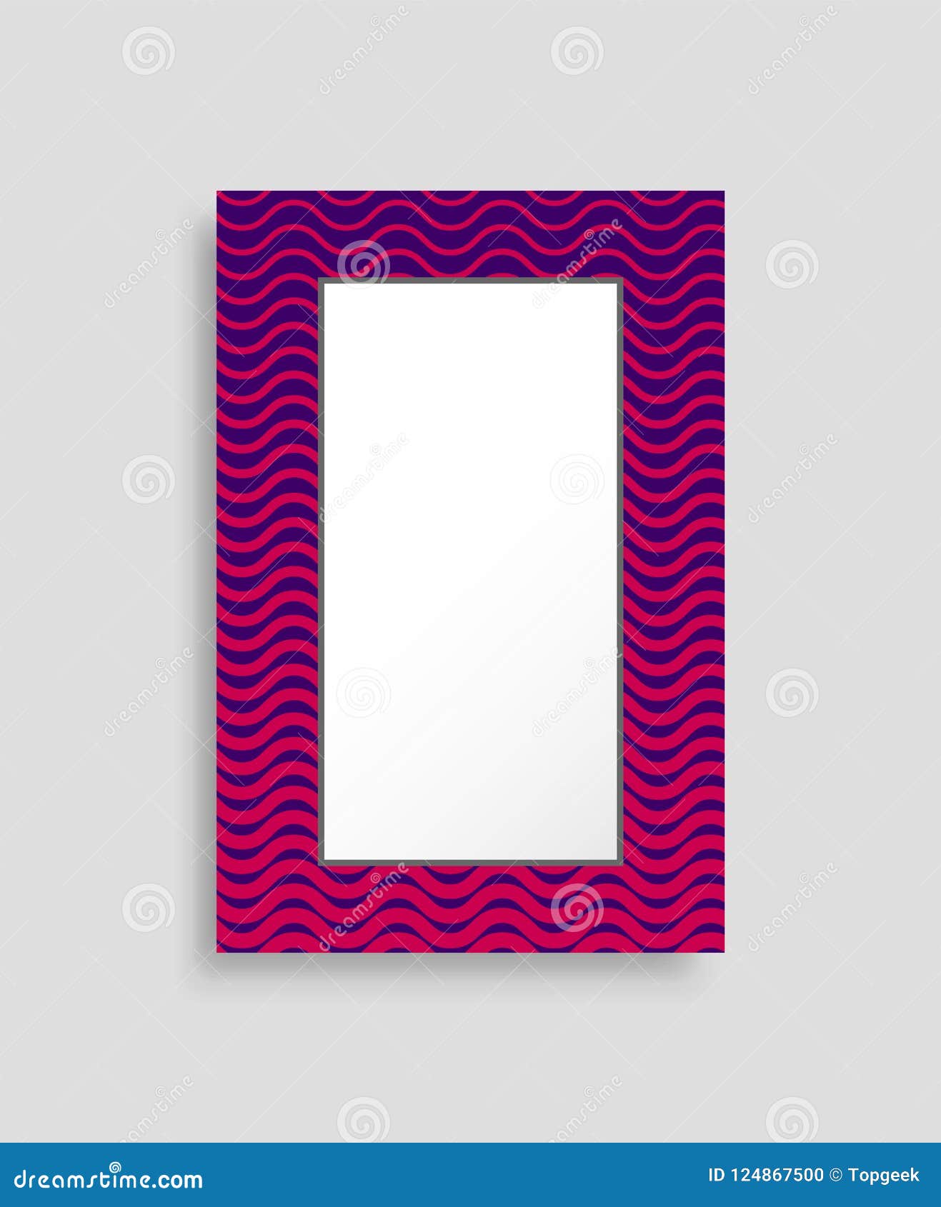 Rectangular Frame Colorful Vector Illustration Stock Vector ...