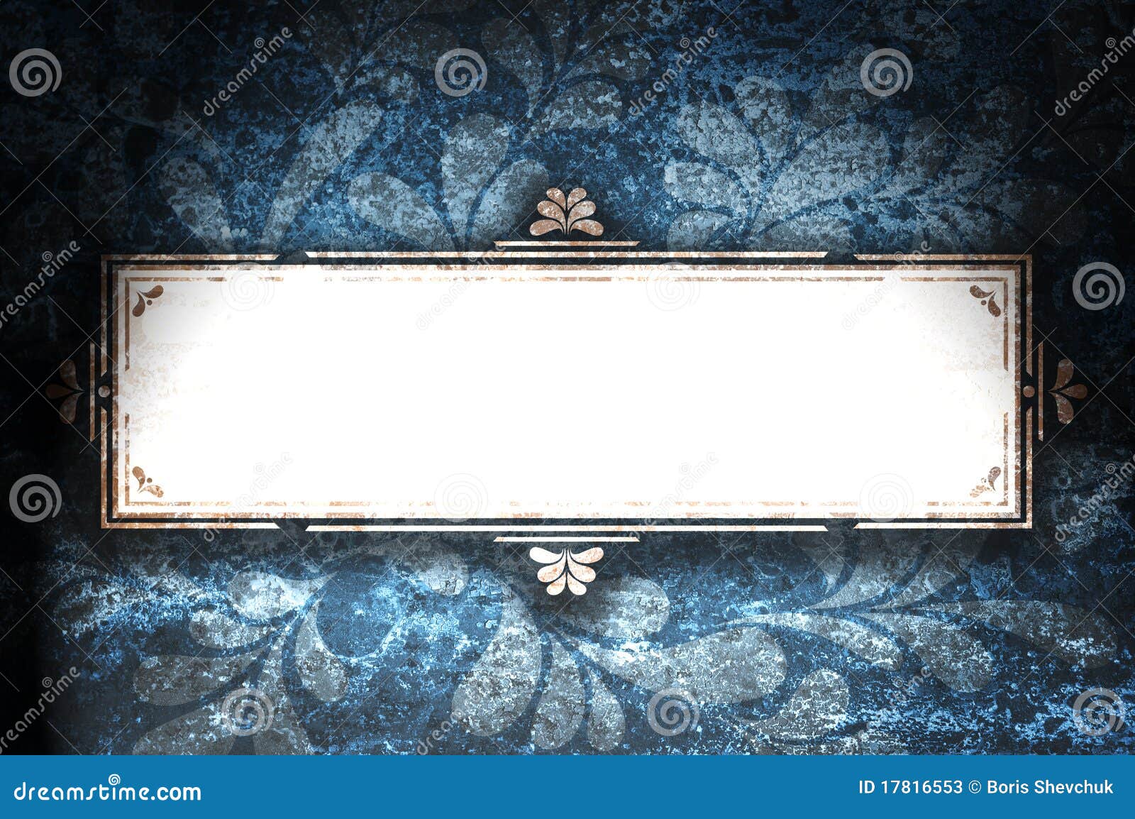 Rectangular Frame with Curls. Stock Illustration - Illustration of ...