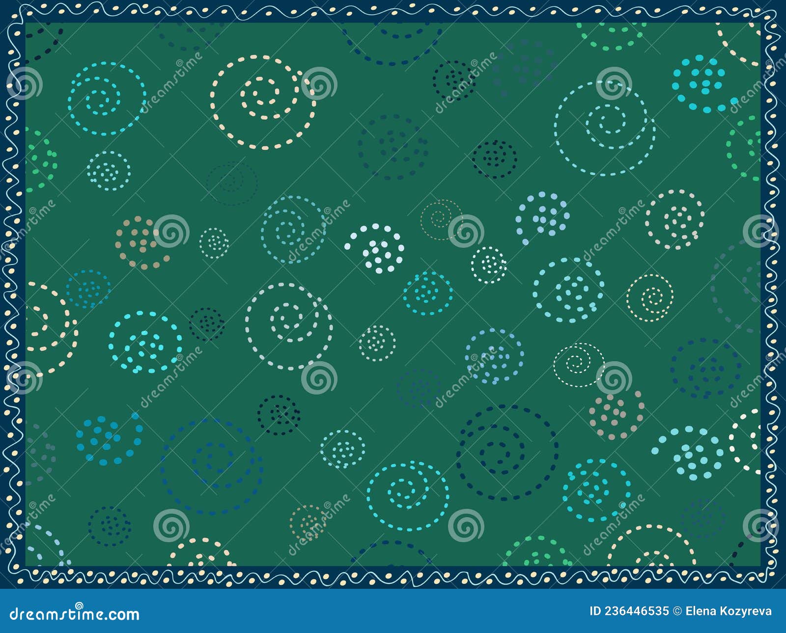 Rectangular Frame Ethnic Card with Painted. Stock Vector - Illustration ...