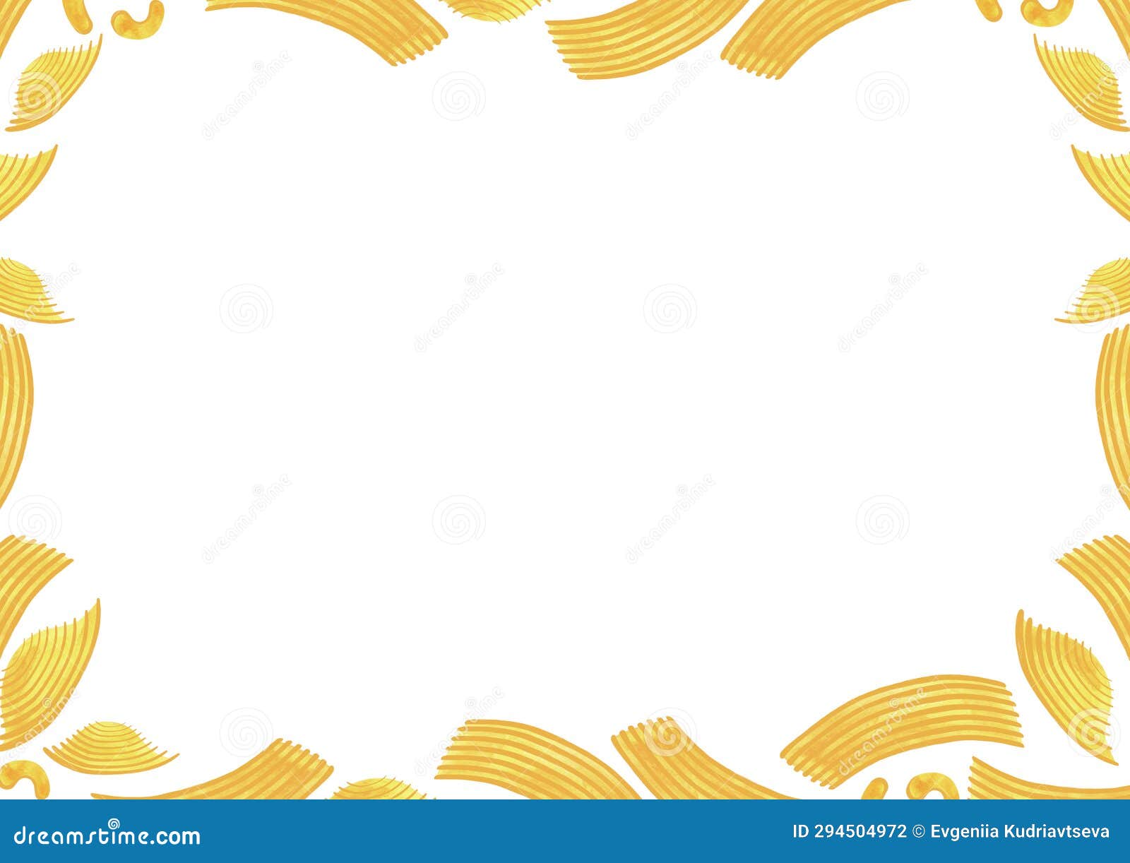 Rectangular A3 Frame Made of Different Types of Italian Pasta for ...