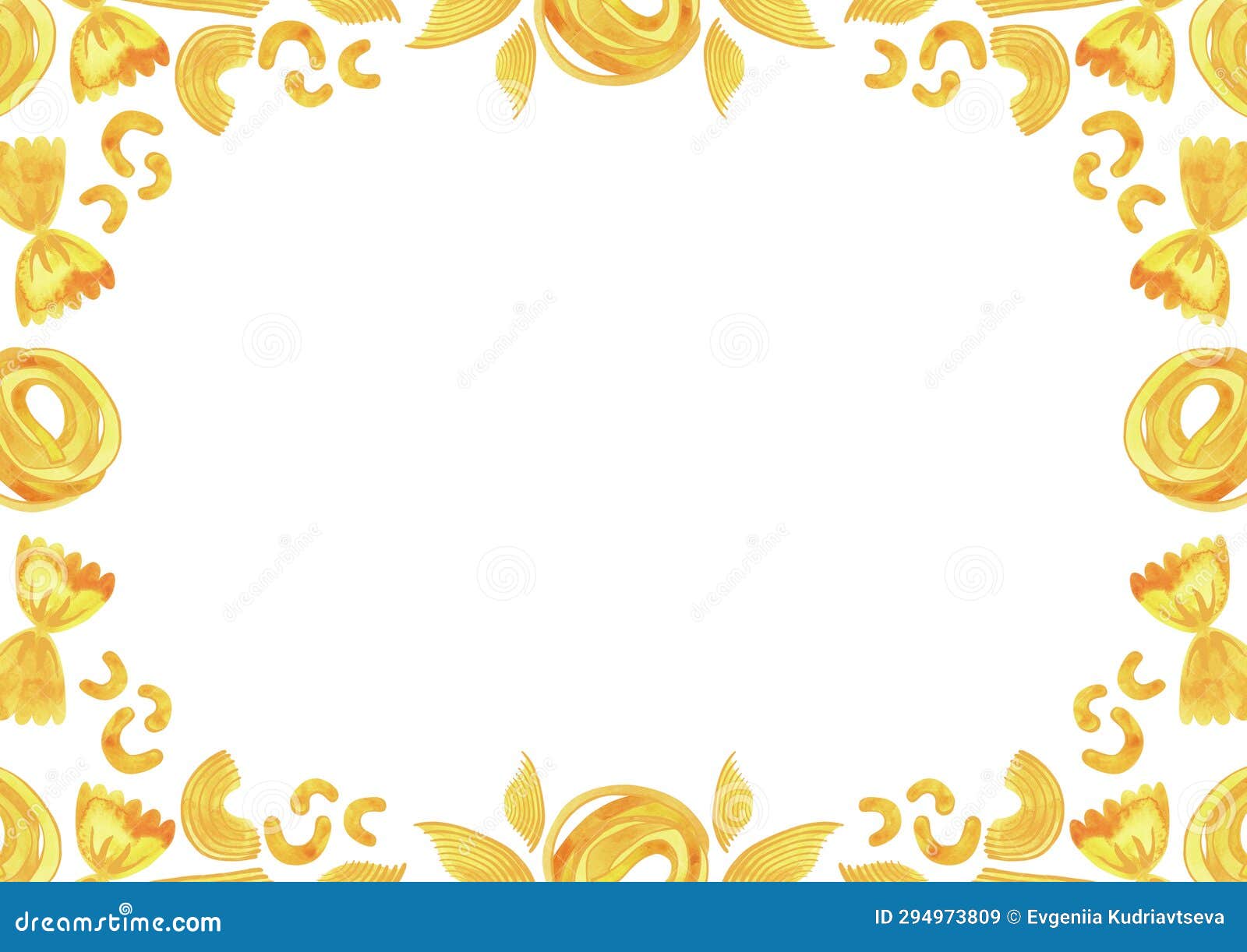 Rectangular A3 Frame Made of Different Types of Italian Pasta for ...