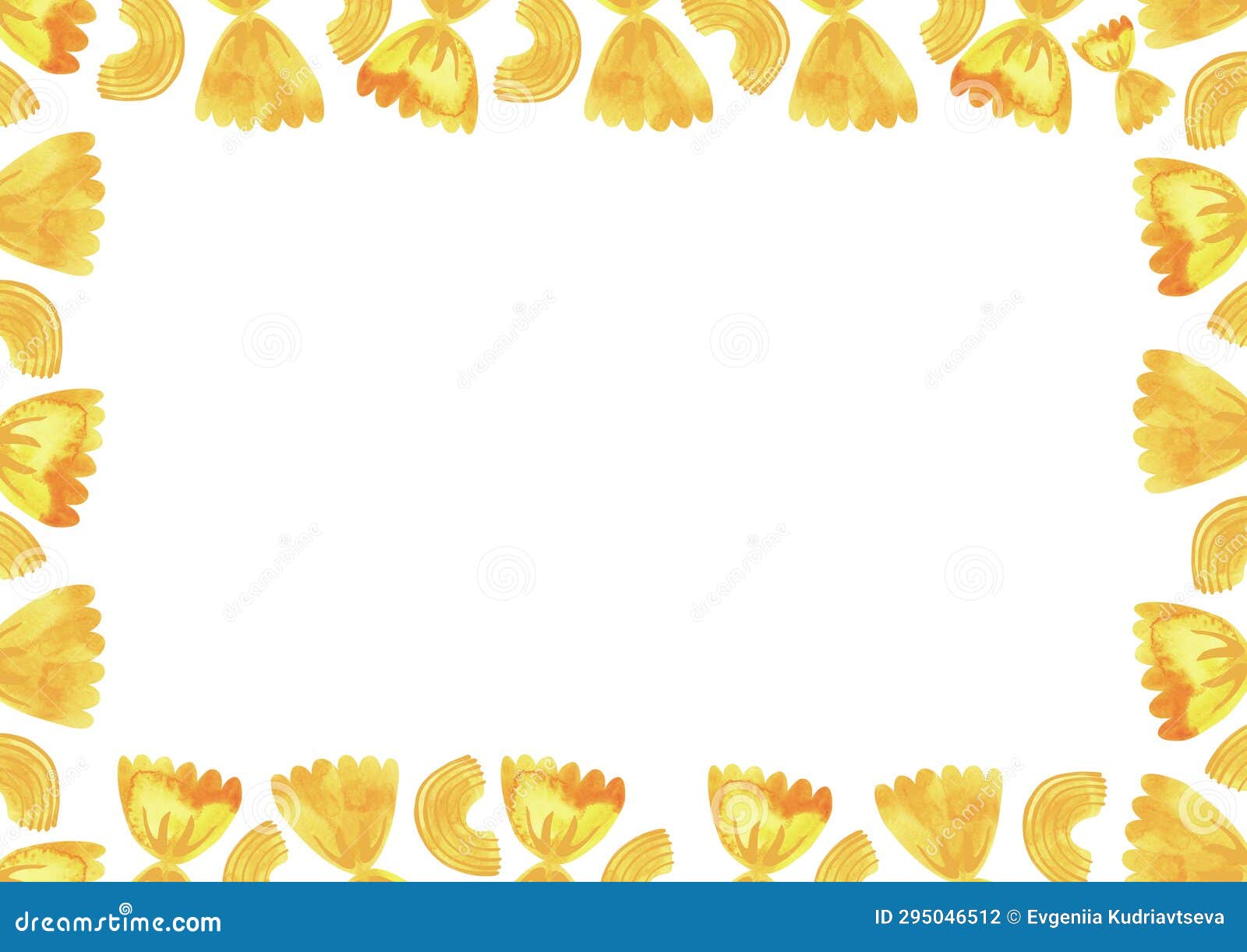 Rectangular A3 Frame Made of Different Types of Italian Pasta for ...