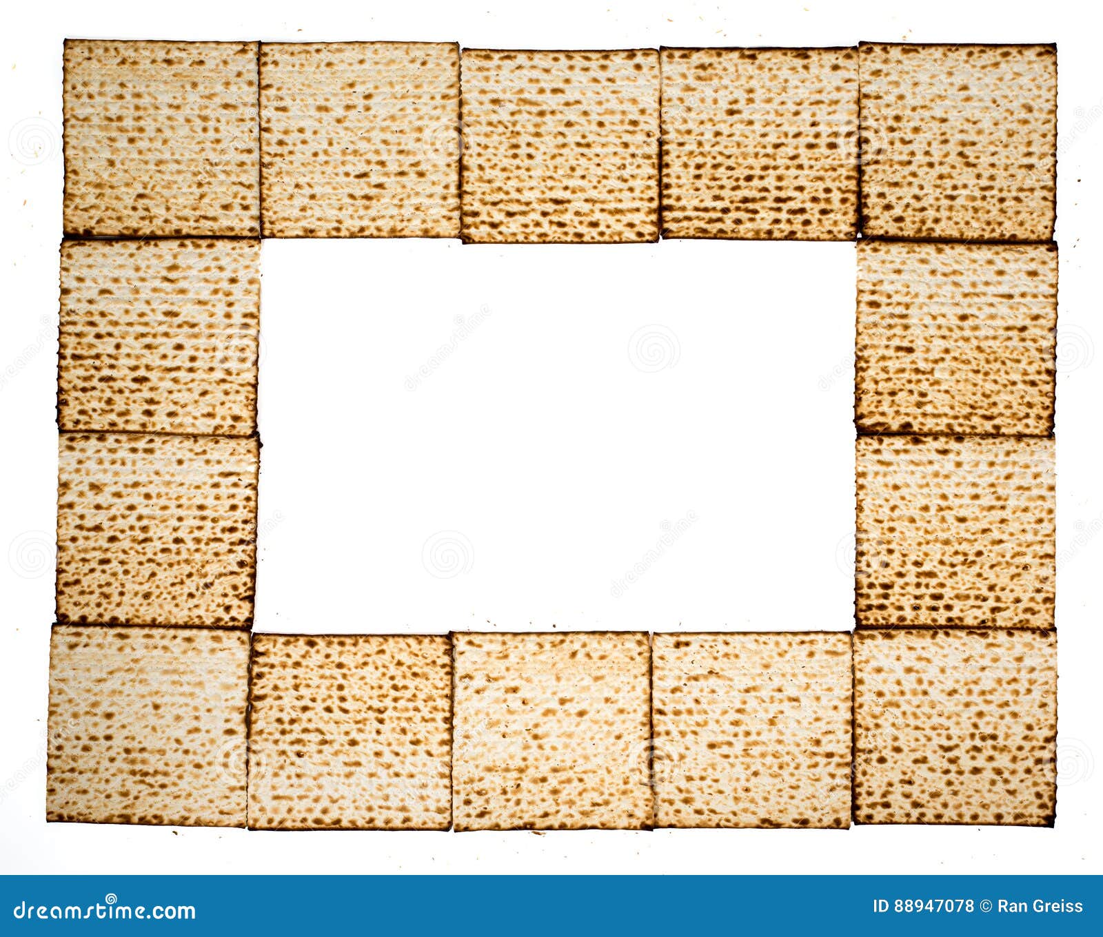 Rectangular Frame Made of Matza Stock Photo - Image of religion, nisan ...