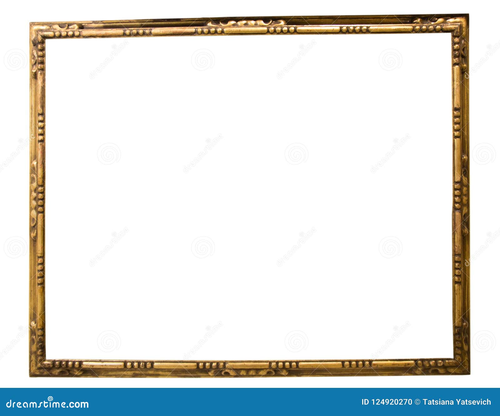 Rectangular Frame for a Mirror on Isolated Background Stock Photo ...