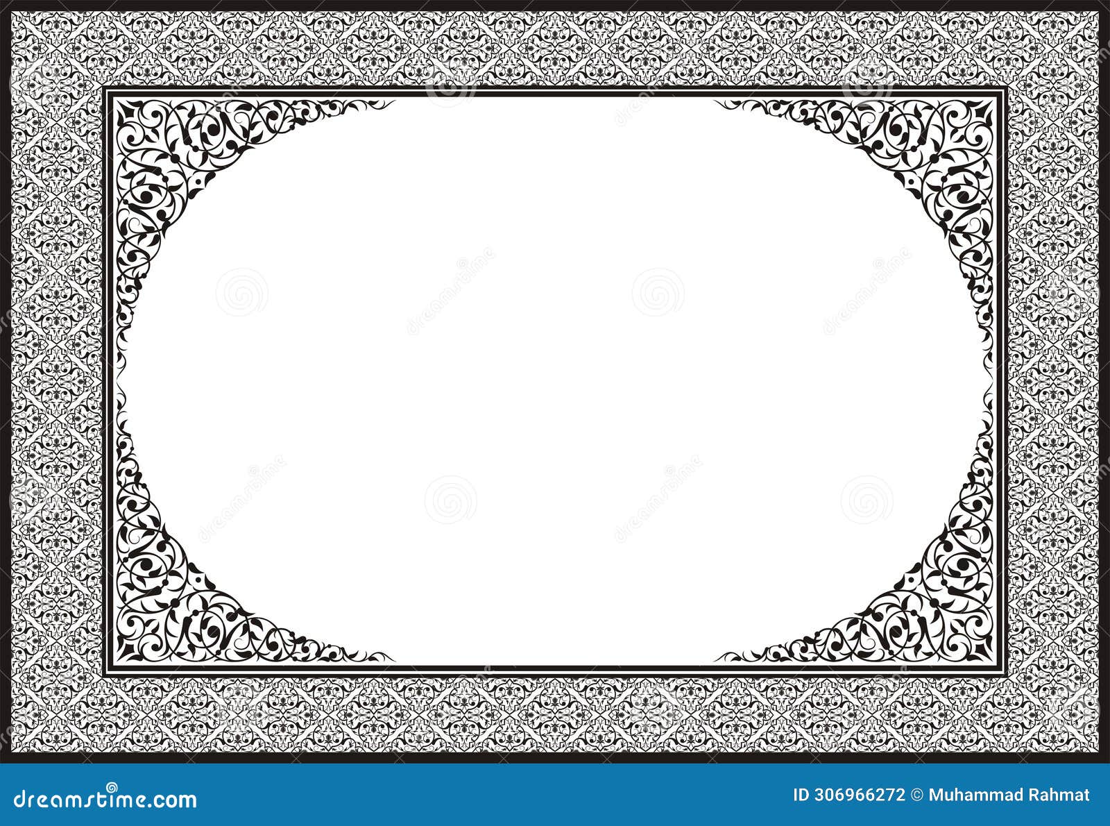 Rectangular Frame Ornament Design Pattern. Nice Frame Ornament Stock ...