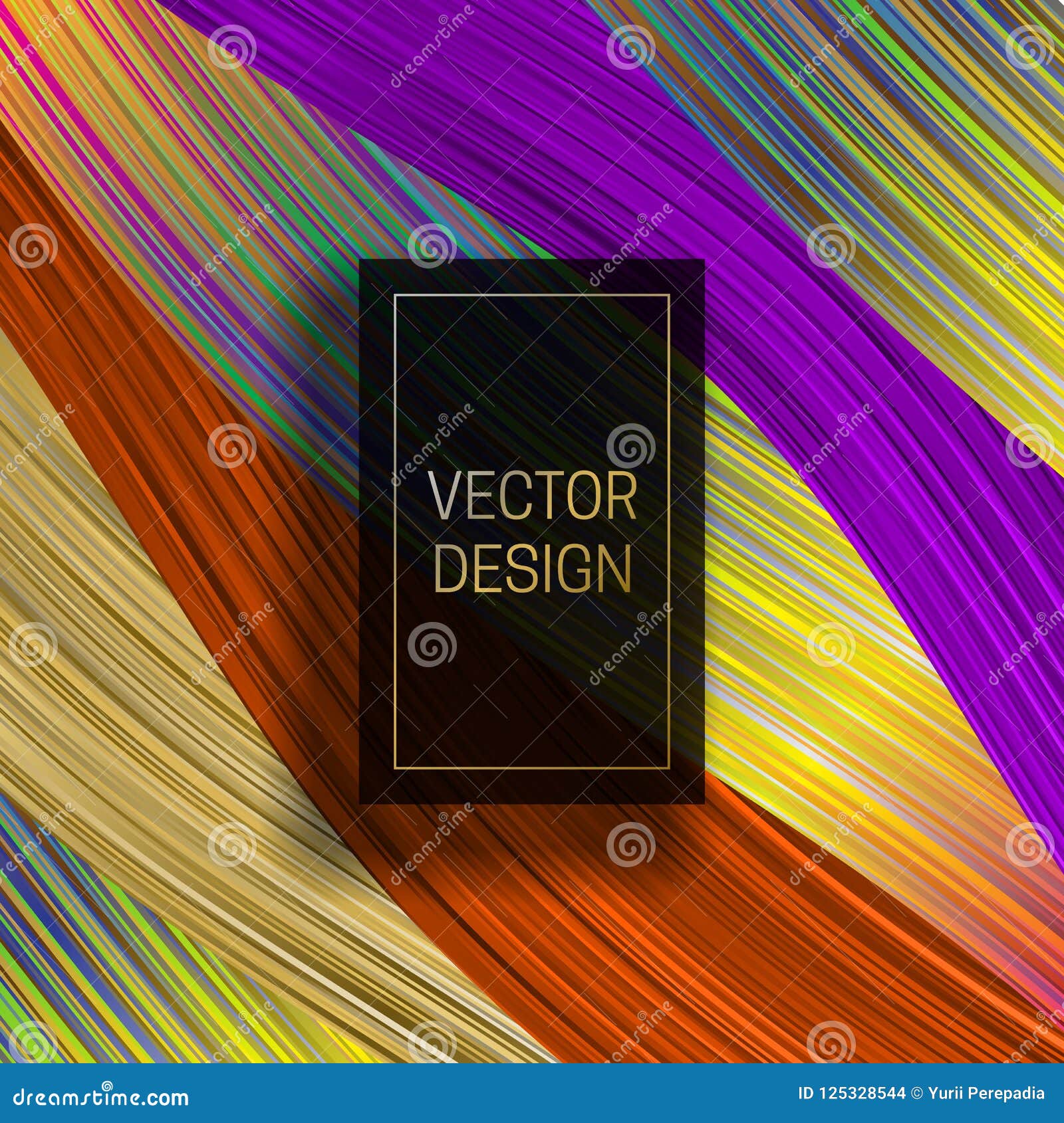 Rectangular Holographic Frames Set In Psychedelic Vaporwave Style ...