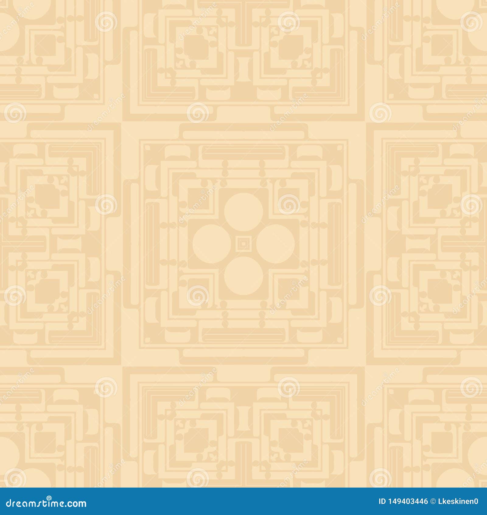 Rectangular Geometric Computer Generated Seamless Design Stock Vector ...