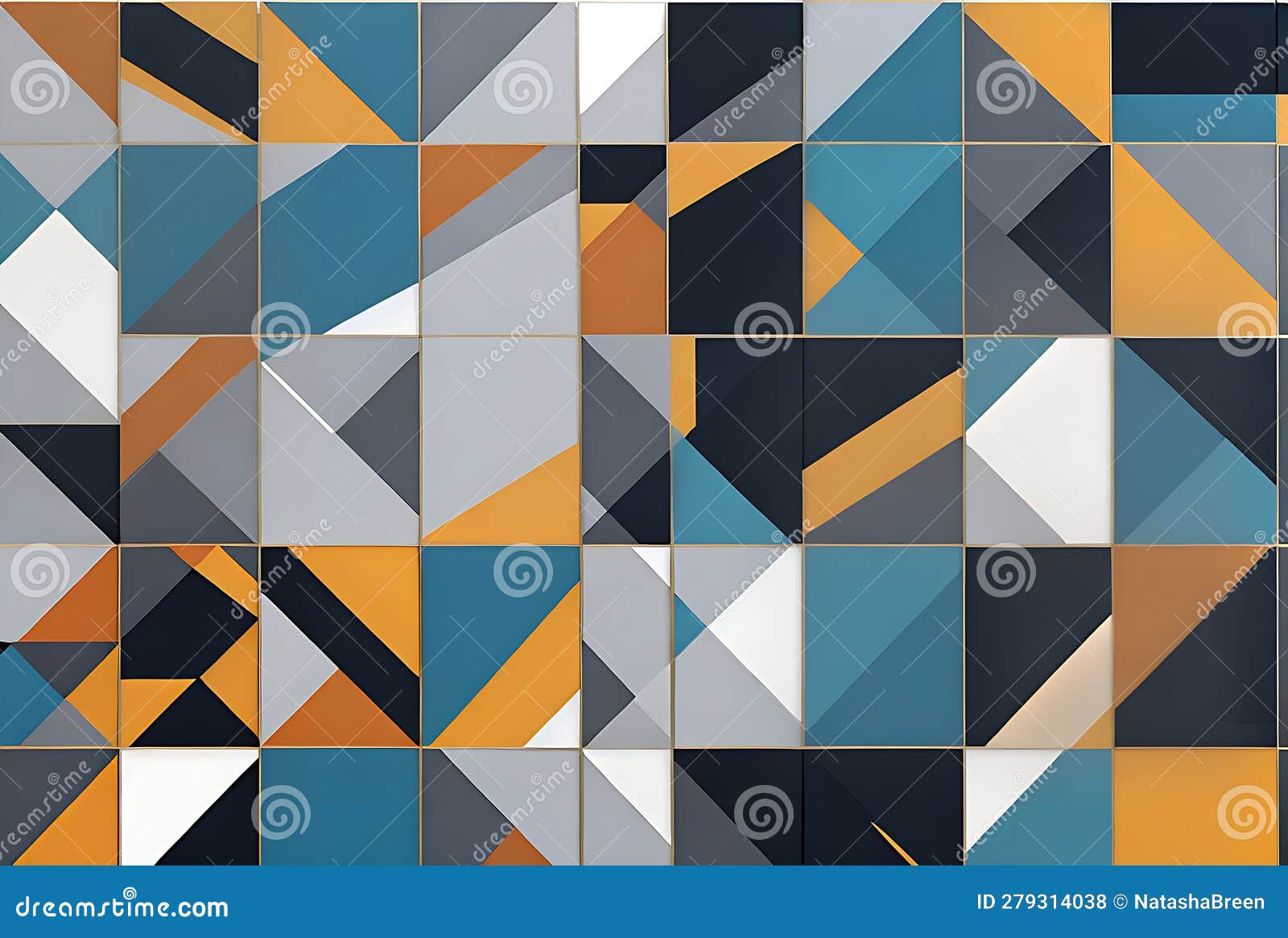 Geometric Panels with 3D Diamond Effect. Stock Illustration ...