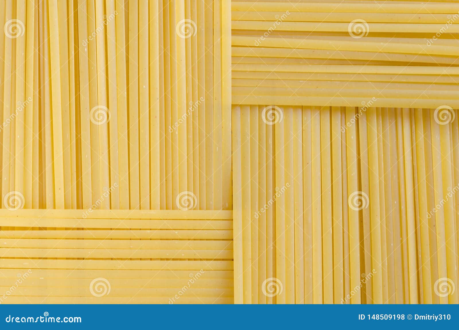 Rectangular Geometric Pattern of Pasta Bavette Stock Photo - Image of ...