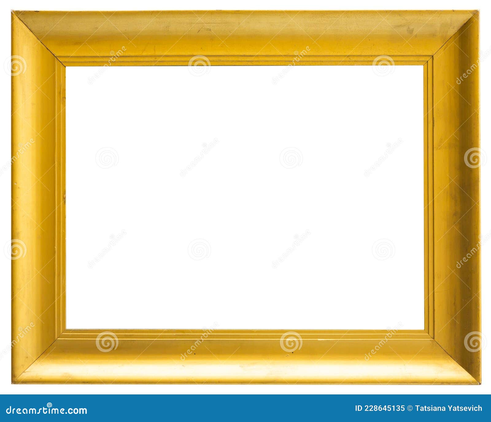 Beautiful Rectangular Frame for a Mirror on Isolated Background Stock ...