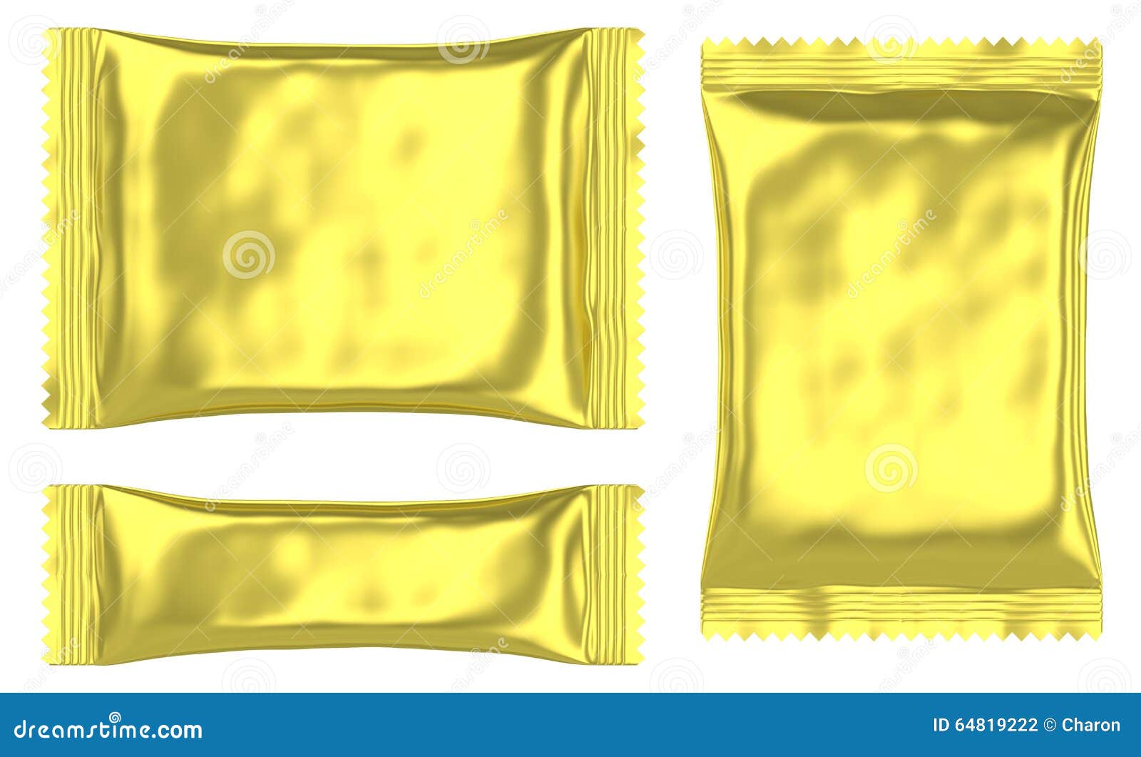 Rectangular Golden Pouch Plastic Bag Royalty-Free Stock Image ...