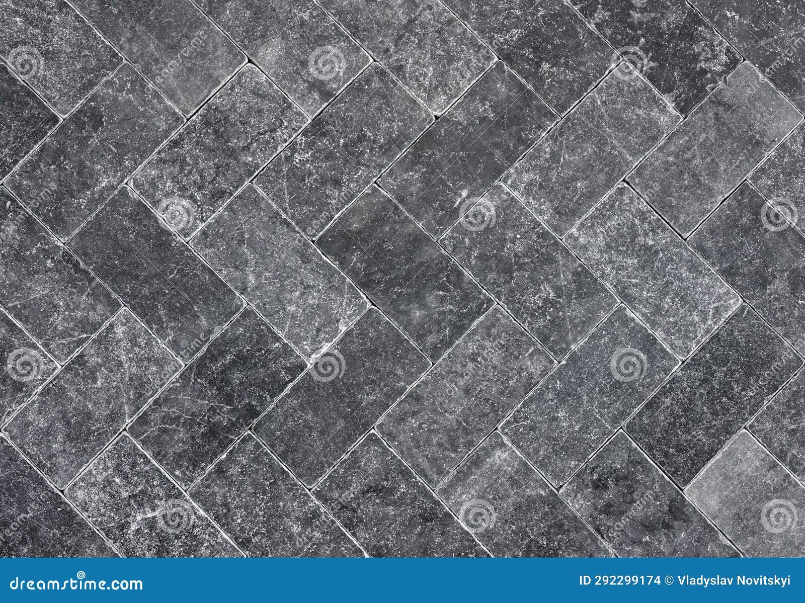 Rectangular Granite or Marble Old Street Tiles or Pavers Stock Photo ...