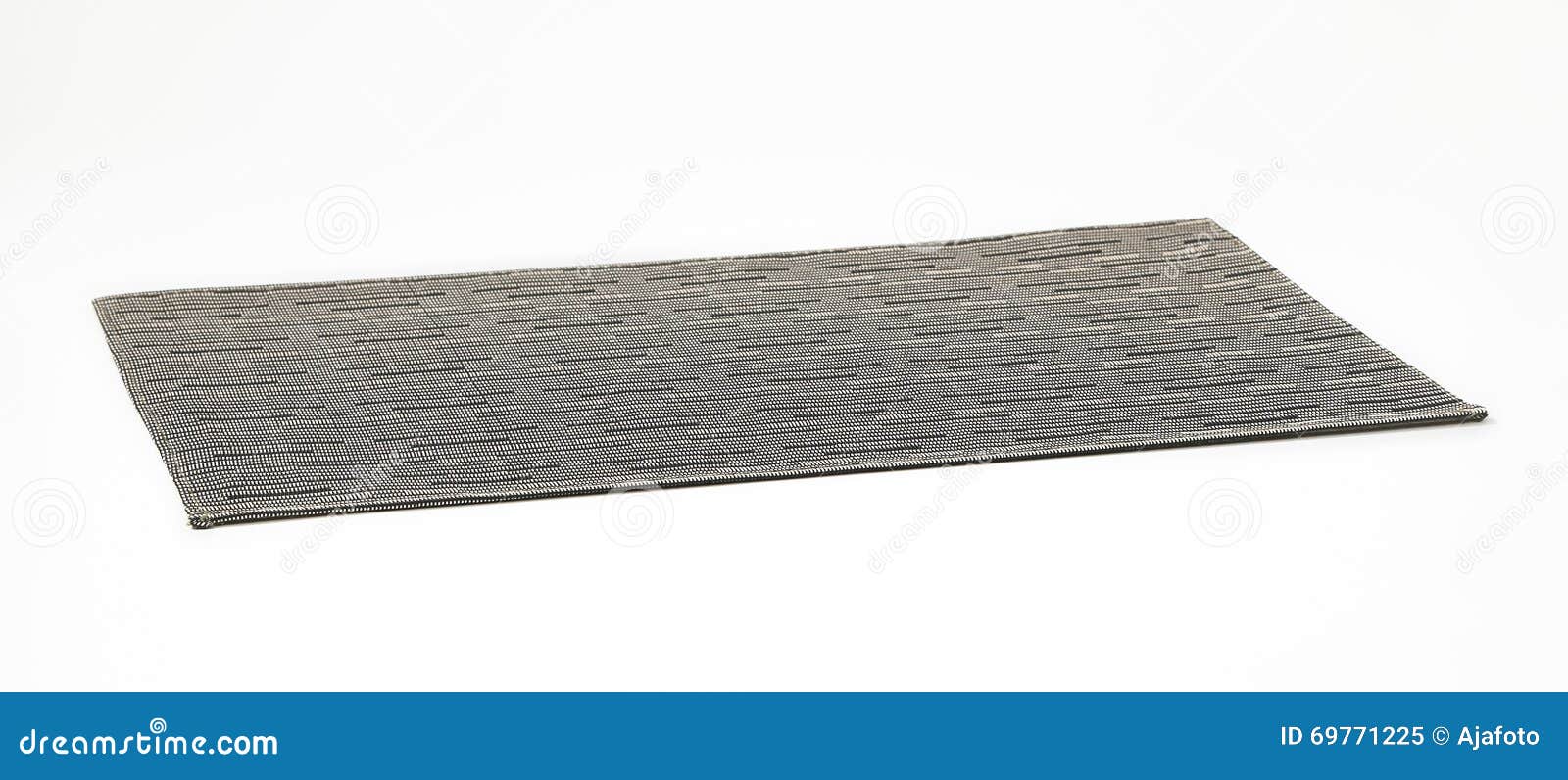 Rectangular gray table mat stock image. Image of linen - 69771225
