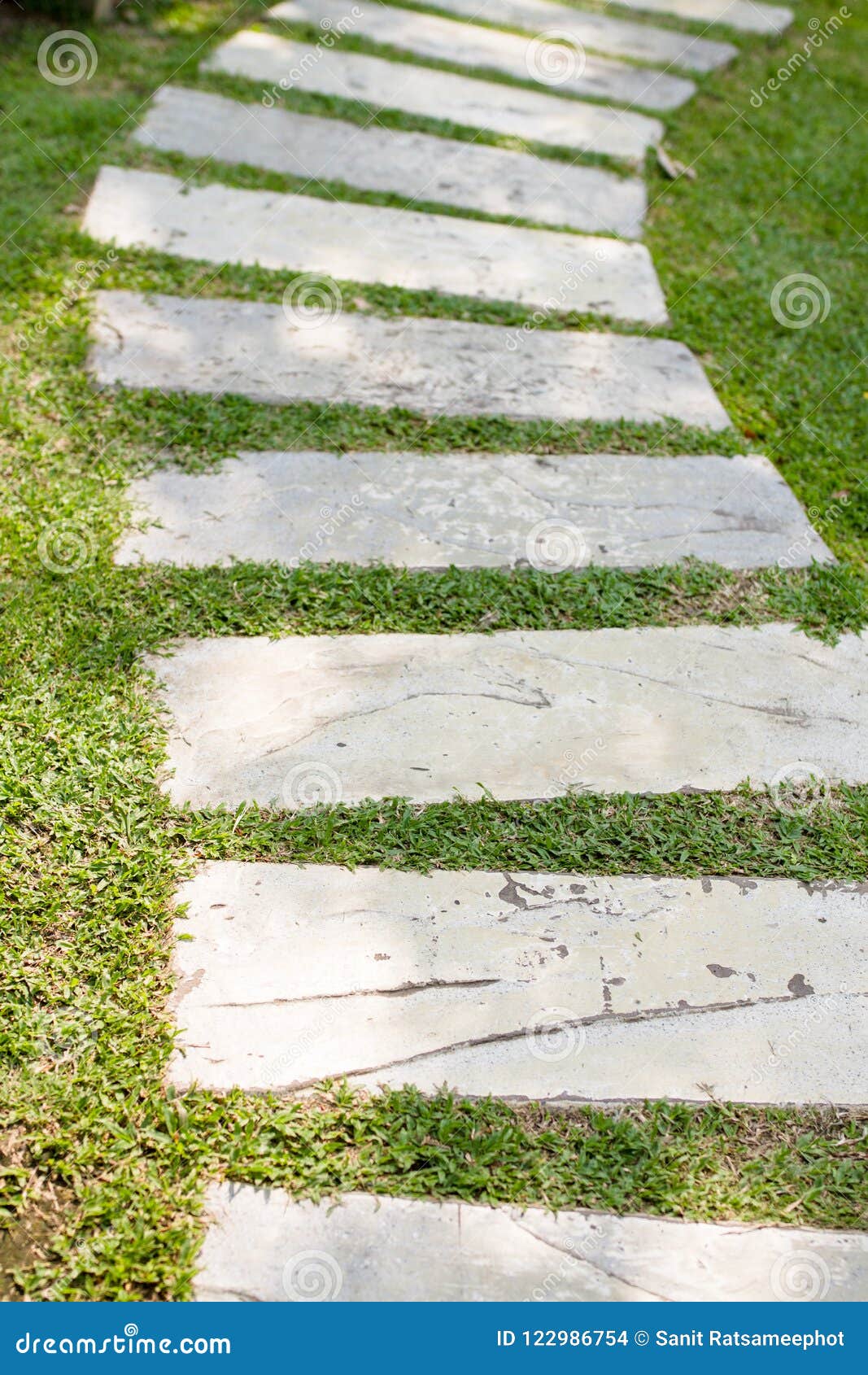 A Rectangular Gray White Stone Walkways. Stock Photo - Image of brick ...