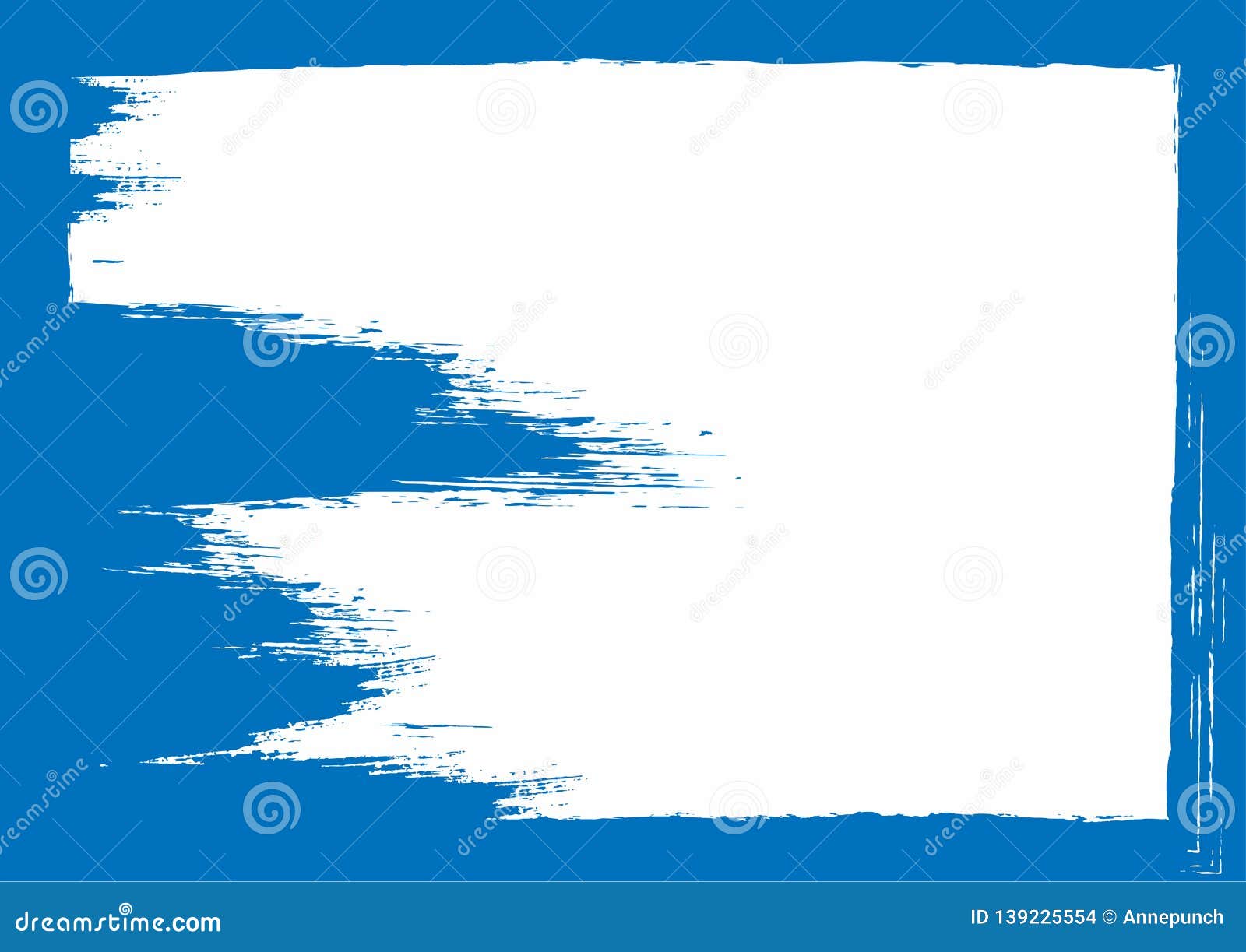 Rectangular Grunge Banner. Horizontal Background With A Frame Painted ...