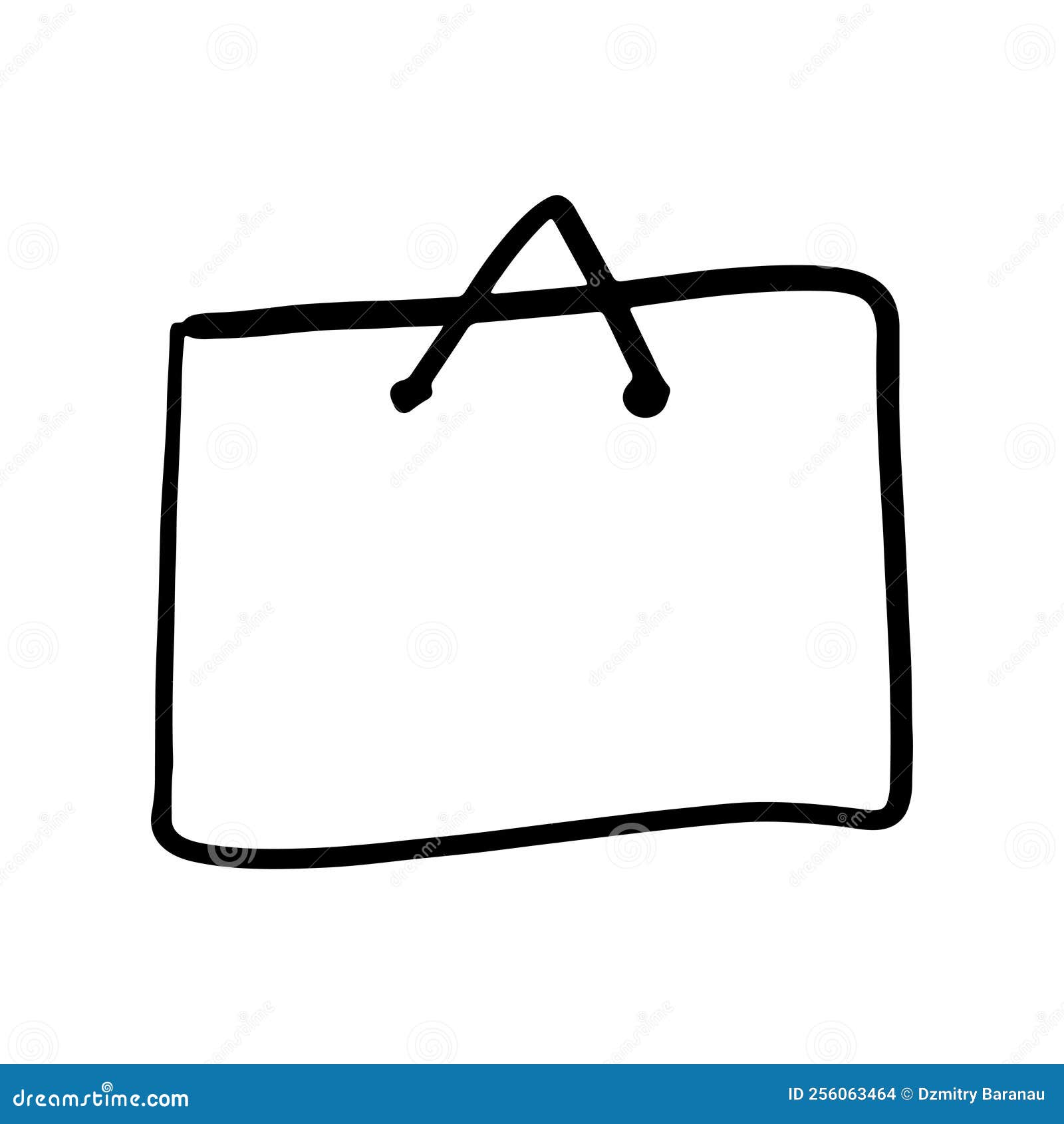 Rectangular Hand Drawn Frame. Doodle in Linear Style with Scribble ...