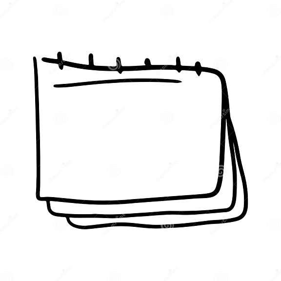 Rectangular Hand Drawn Frame. Doodle in Linear Style with Scribble ...