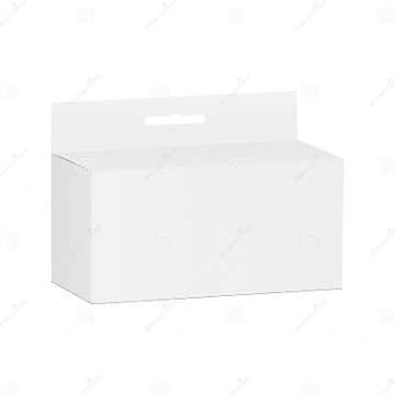 Rectangular hanger box stock vector. Illustration of carton - 109730434