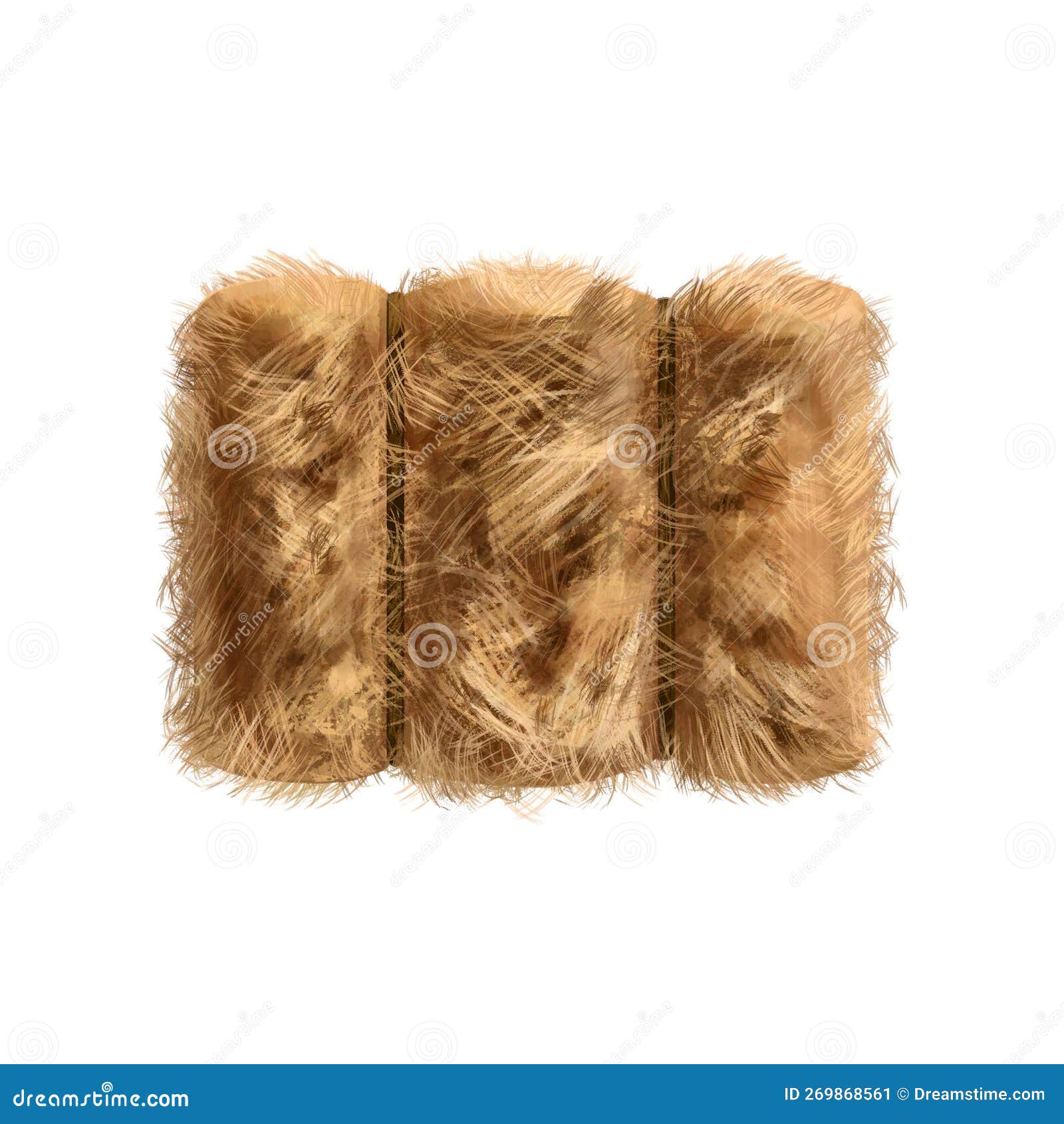 Rectangular Haystack of Golden Color. from the Farmer S Collection. for ...