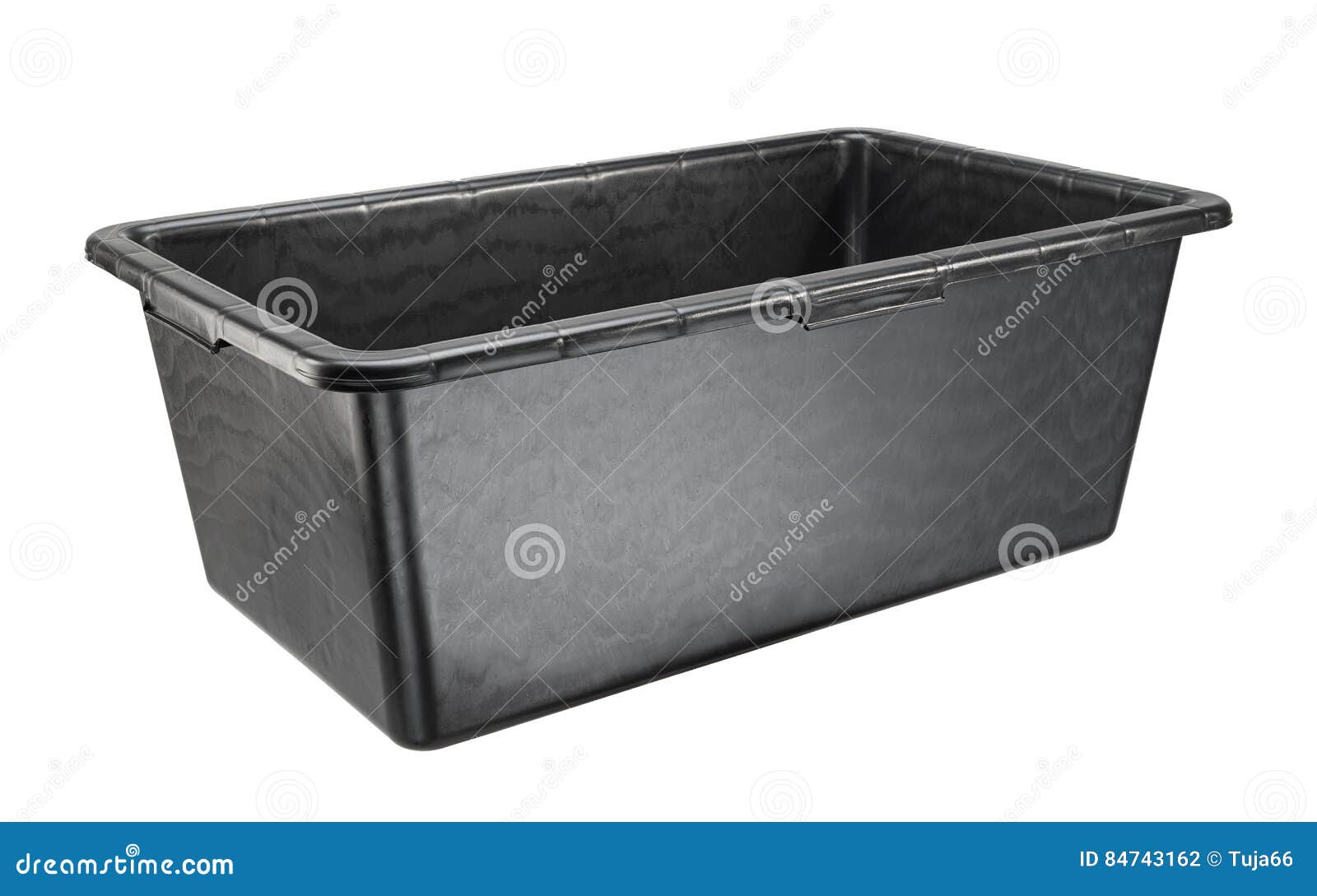 Rectangular Heavy Duty Black Plastic Basin Stock Photo - Image of ...