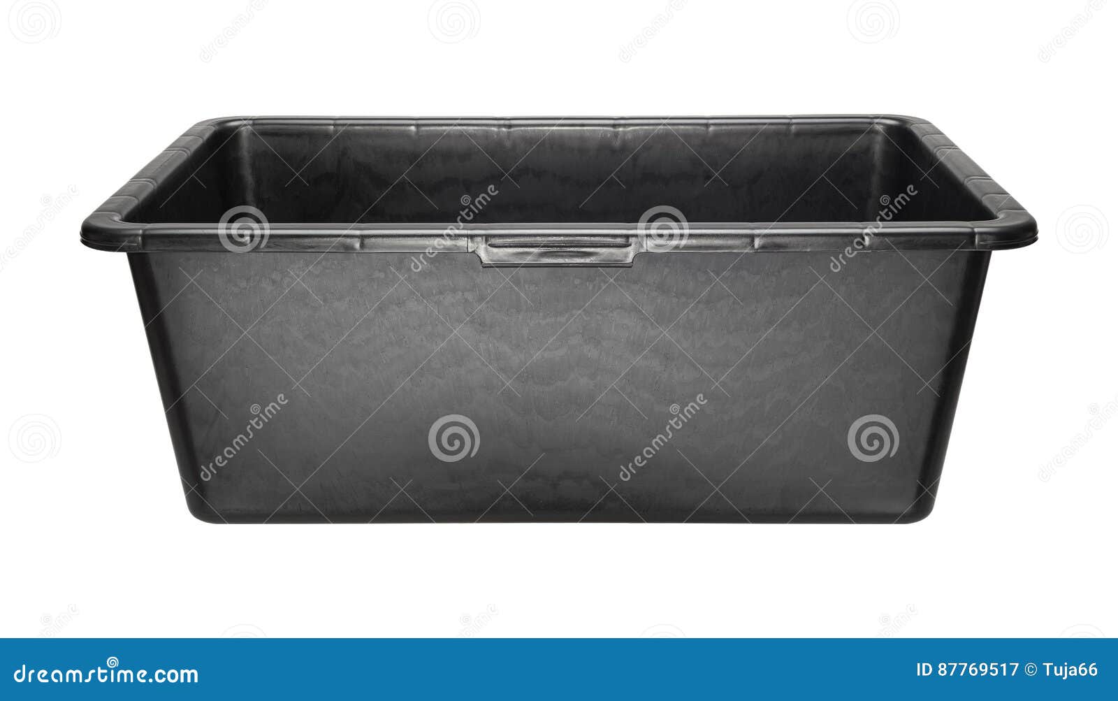 Rectangular Heavy Duty Black Plastic Basin Stock Image - Image of ...