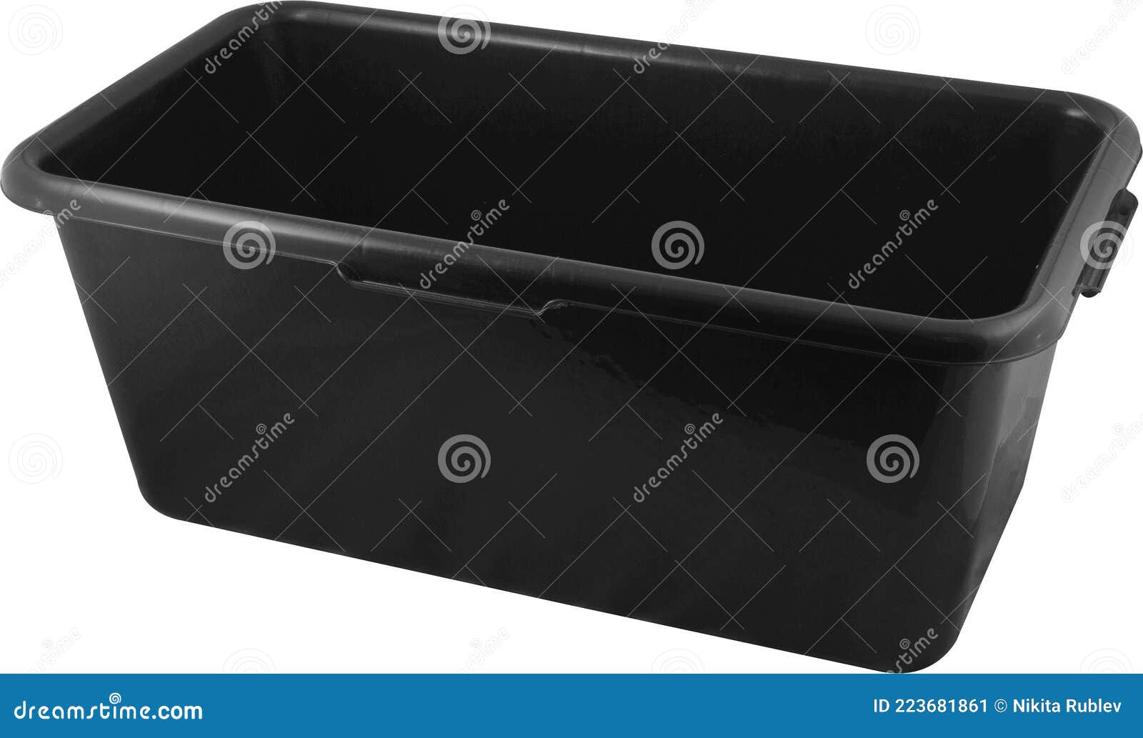 Rectangular Heavy Duty Black Plastic Basin for Construction Works ...