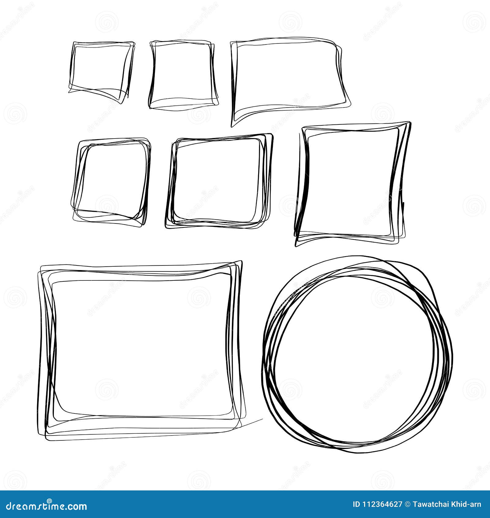 Frame And Markers, White Background A3/A4 Vector Illustration ...