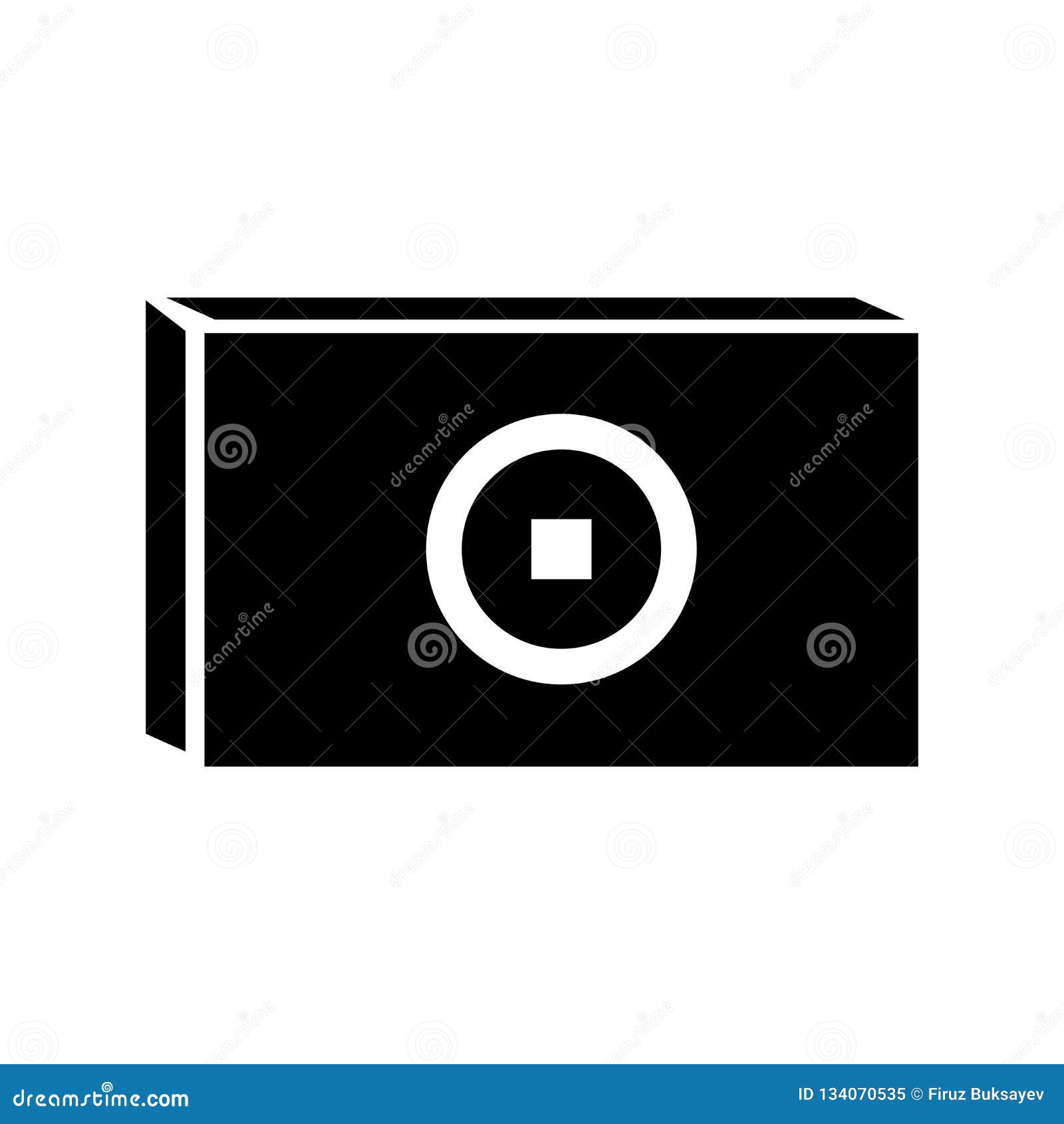 Rectangular Icon Vector Sign and Symbol Isolated on White Background ...