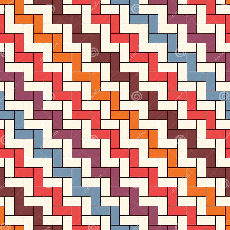 Rectangular Interlocking Blocks Wallpaper. Parquet Background Stock Vector - Illustration of ...